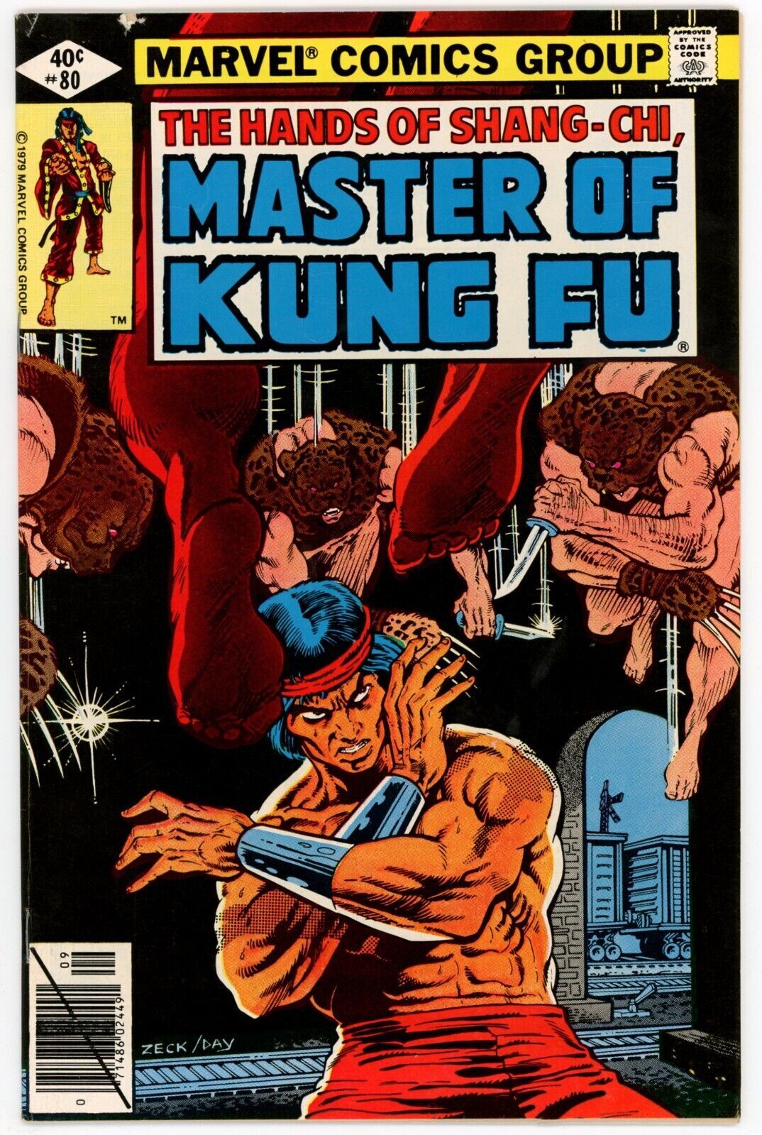 Master of Kung Fu 80 FN 6.0 Bronze Age Marvel 1979 Fu Manchu Shang-Chi ...