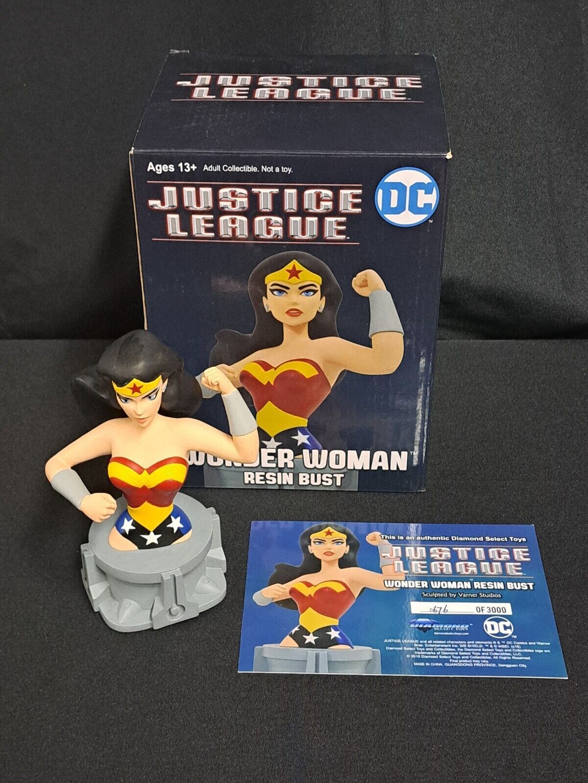 Justice League Wonder Woman Animated Series Bust 2018 Diamond Select ...