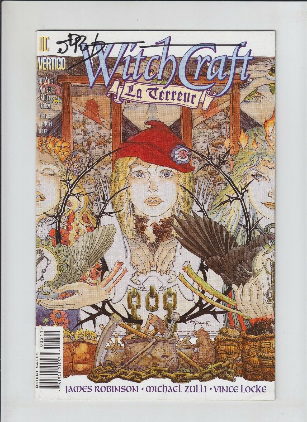 Witchcraft: La Terreur #2 VF/NM signed by James Robinson - Vertigo ...