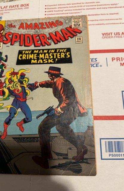 The Amazing Spider-Man #26 (1965) crime master/Green Goblin few spine ...