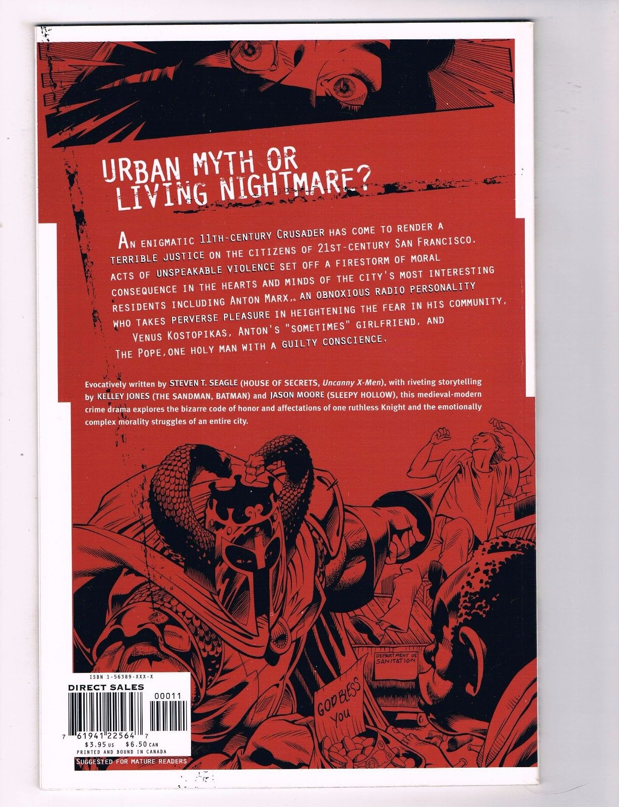The Crusades Urban Decree DC Vertigo Comic Book NM Steven T. Seagle ...