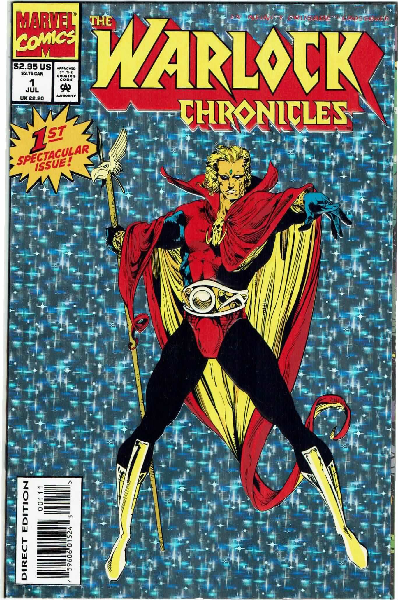 Warlock Chronicles #1 (1993) Jim Starlin Embossed Foil Cover NM | Comic ...