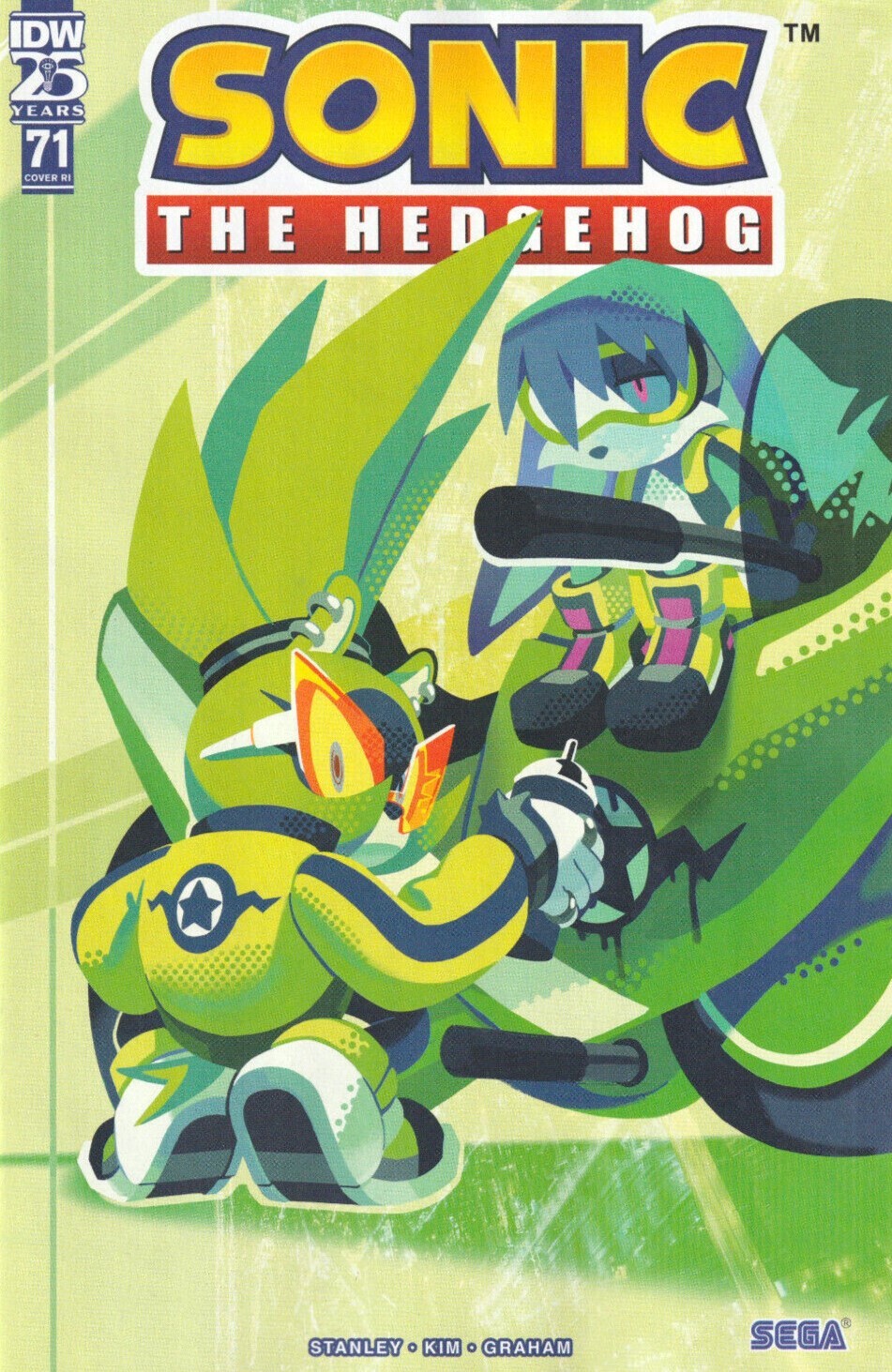 Sonic the Hedgehog (IDW) #71C VF/NM ; IDW | RI 1:10 Variant | Comic ...