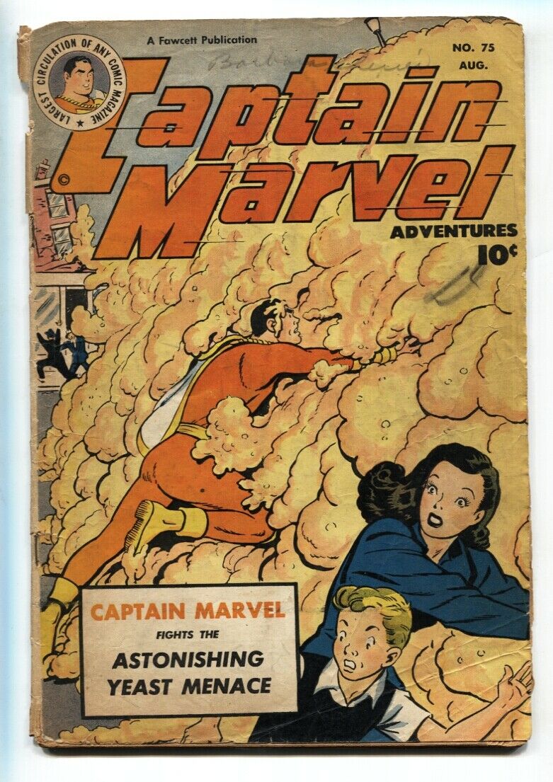 Captain Marvel Adventures #75 1947-Golden-Age-YEAST MENACE G- | Comic ...