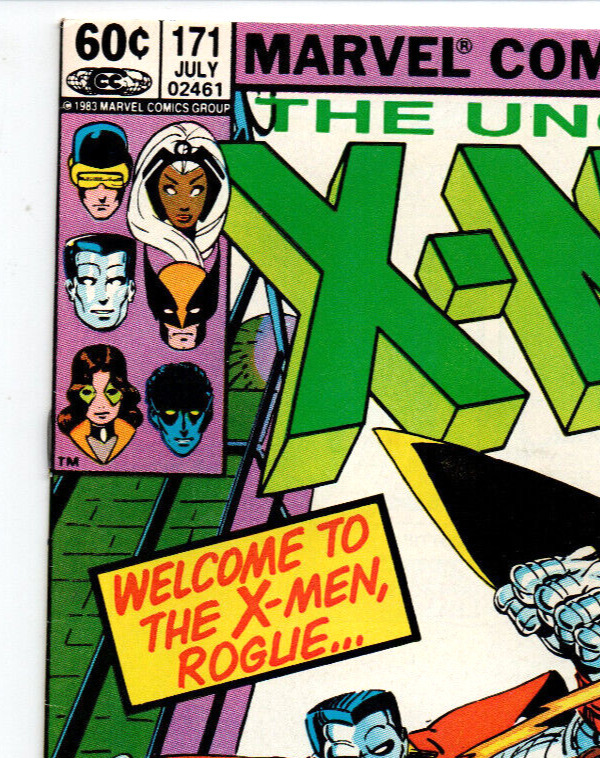Uncanny X-Men #171 newsstand - Rogue joins the X-Men - KEY - 1983 ...
