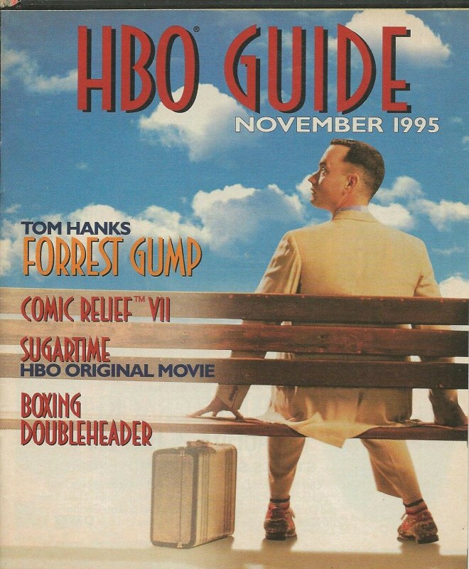ORIGINAL Vintage Nov 1995 HBO Guide Magazine Forrest Gump Tom Hanks ...