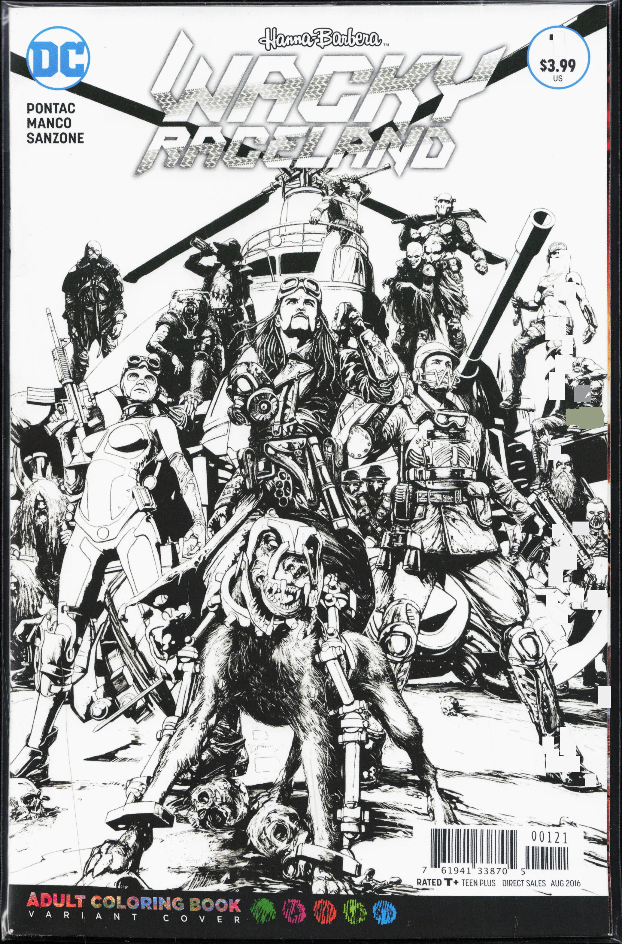 Wacky Raceland #1 Sketch Cover (2016) Wacky Raceland | Comic Books ...