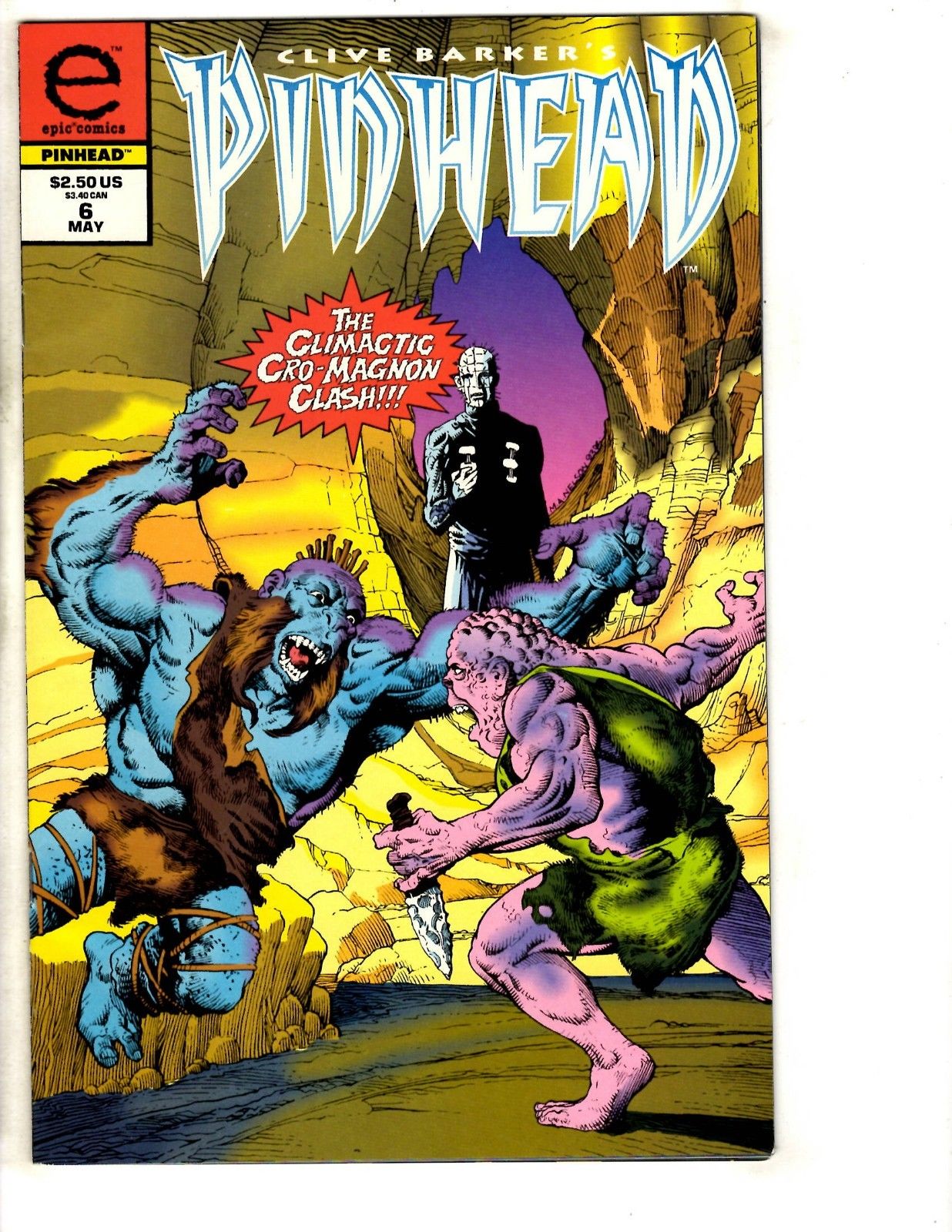 Lot Of 6 Pinhead Marvel Epic Comic Books # 1 2 3 4 5 6 Clive Barker ...