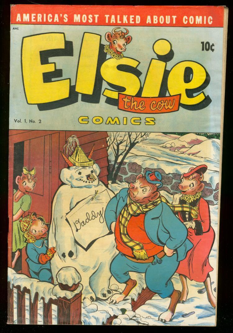 Elsie the COW Comics #2 1950 Funny Animal Borden's Milk FN | Comic ...