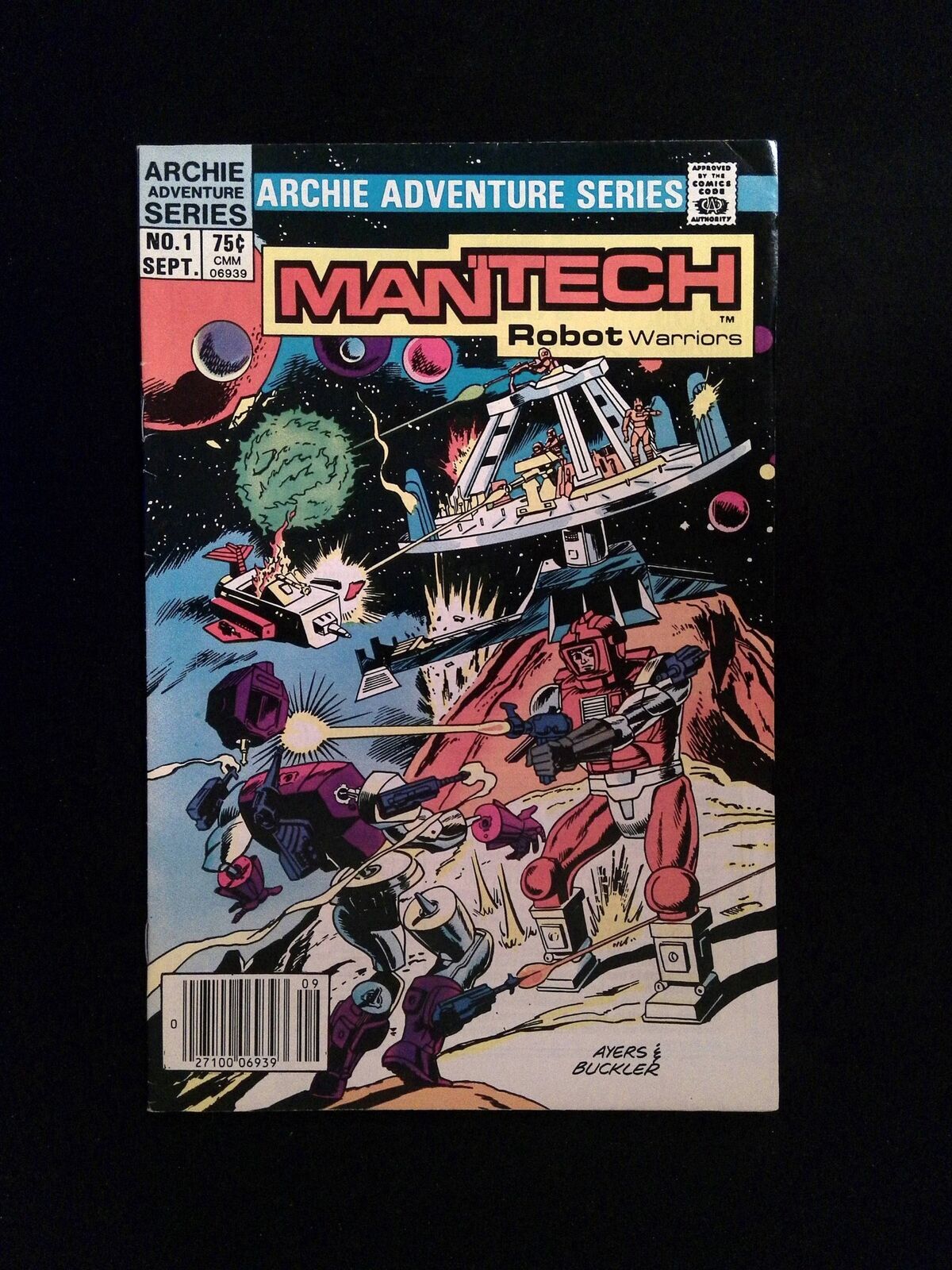 Mantech Robot Warriors #1 ARCHIE Comics 1984 VF+ NEWSSTAND | Comic ...
