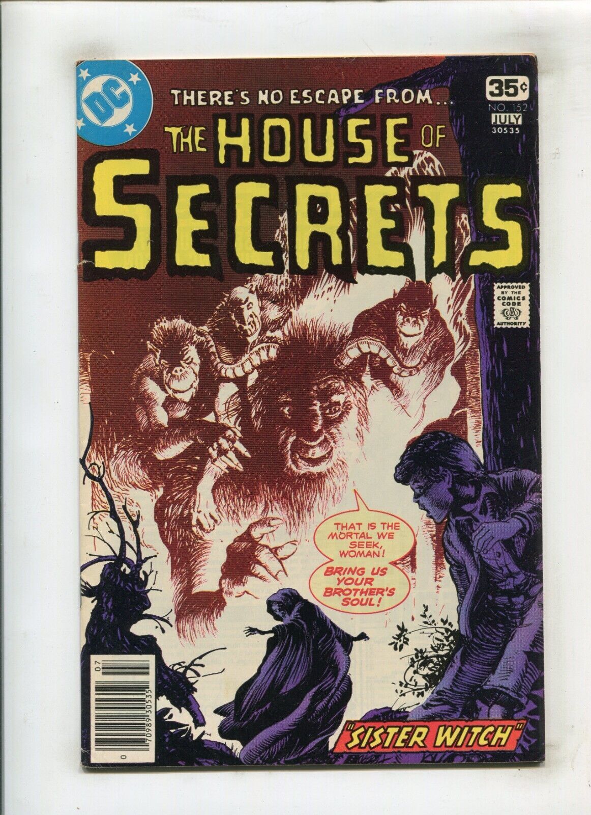 House of Secrets #152 (7.0) Sister Witch!! 1978 | Comic Books - Bronze ...