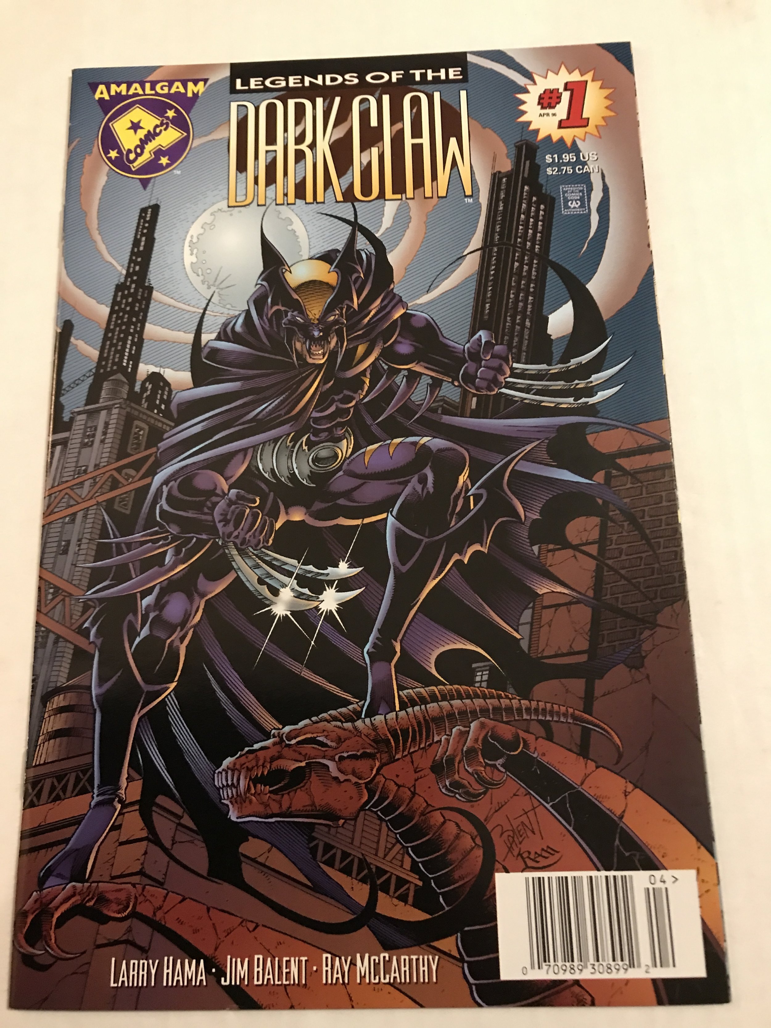 LEGENDS OF THE DARK CLAW #1 : DC Marvel Amalgam VF-; Newsstand ...