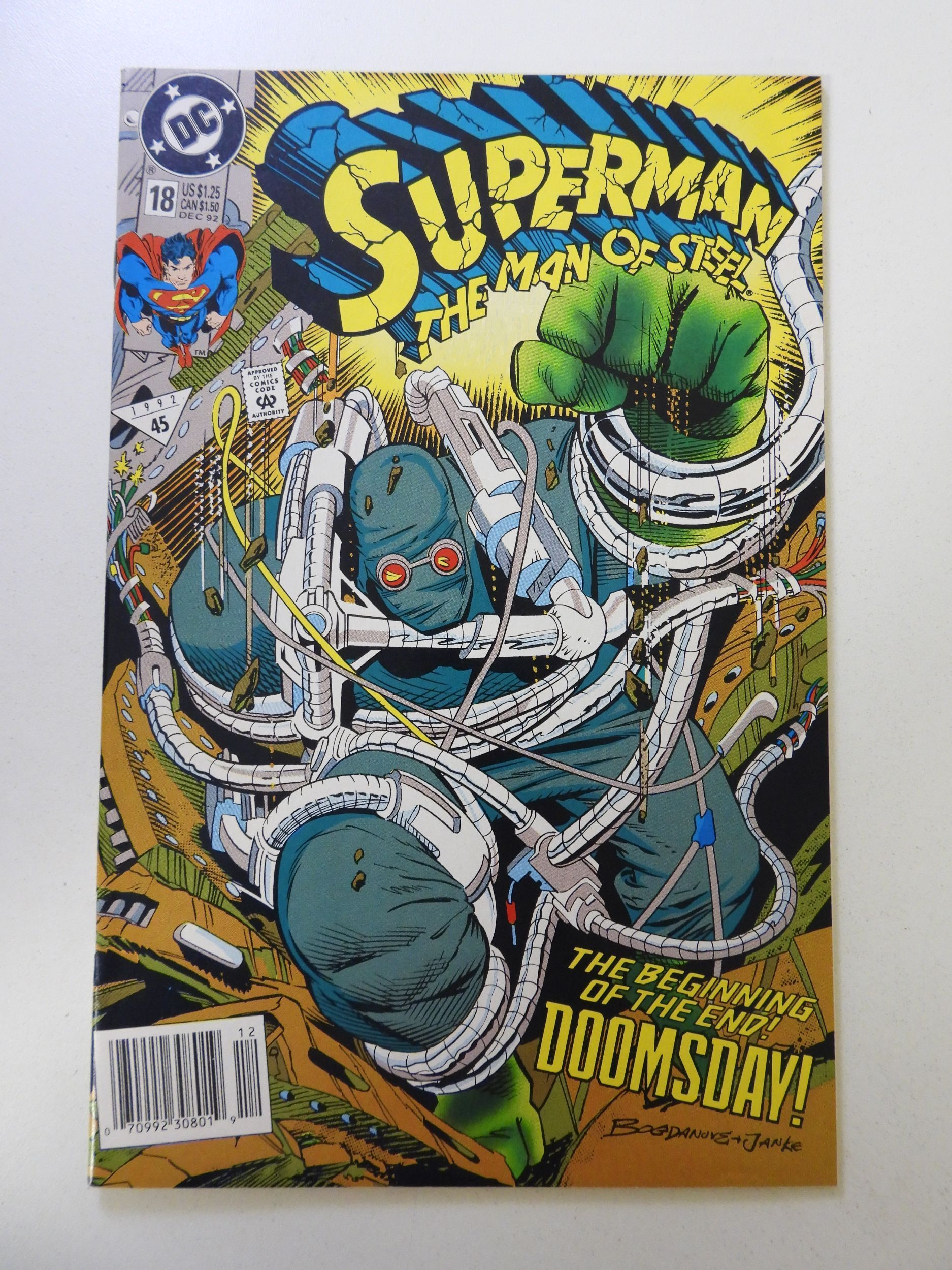 Superman: The Man of Steel #18 1st full appearance of Doomsday FN see ...