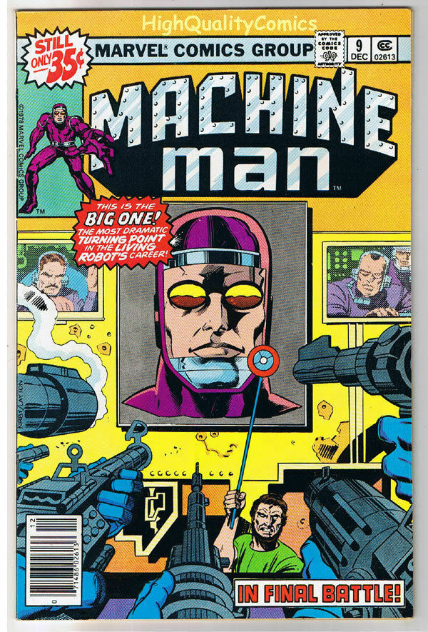 MACHINE MAN #9, FN+, Jack Kirby, Living Robot, 1978, more in store ...