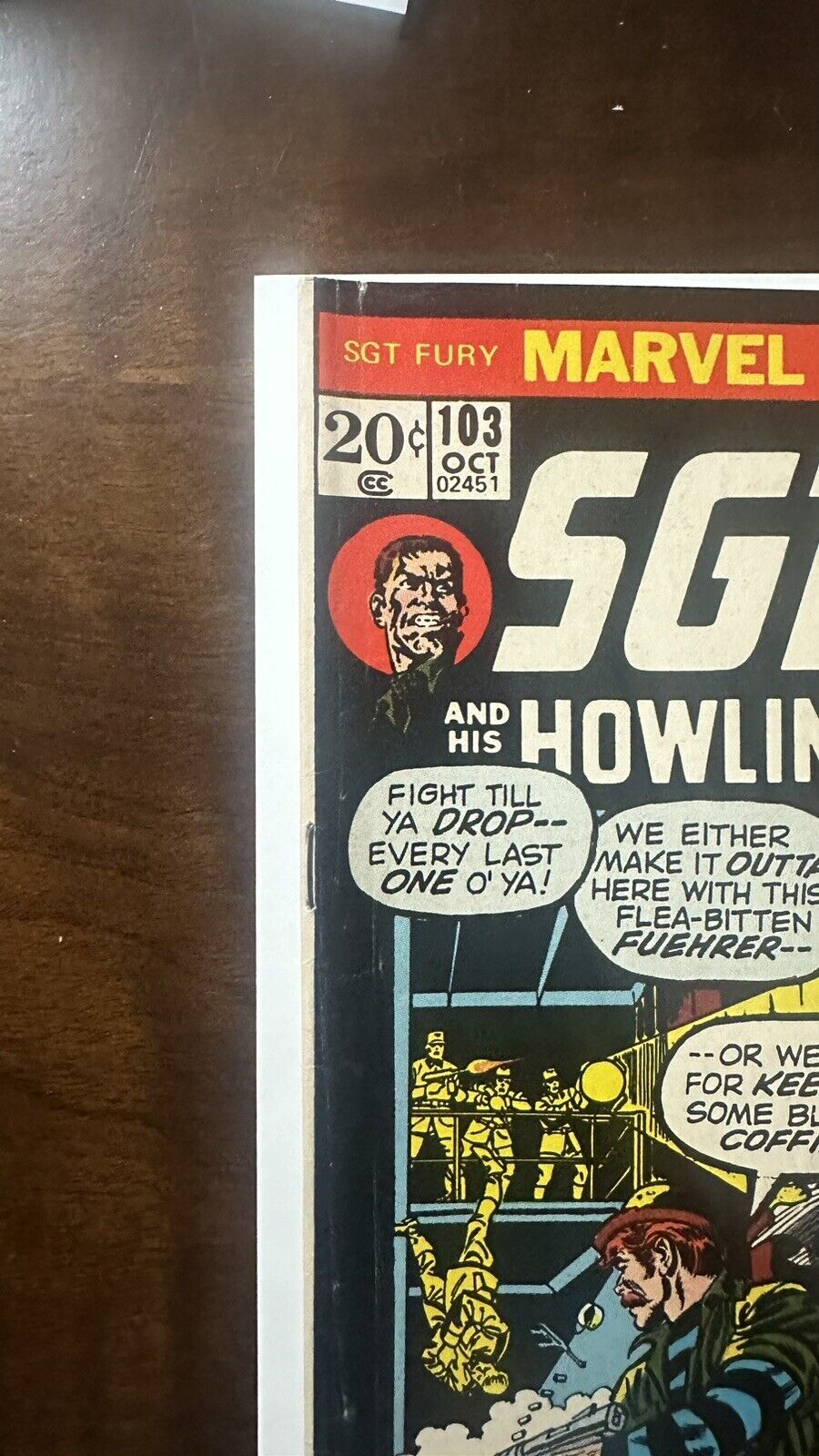 Sgt Fury #103 ORIGINAL Vintage 1972 Marvel Comics Berlin Breakout ...