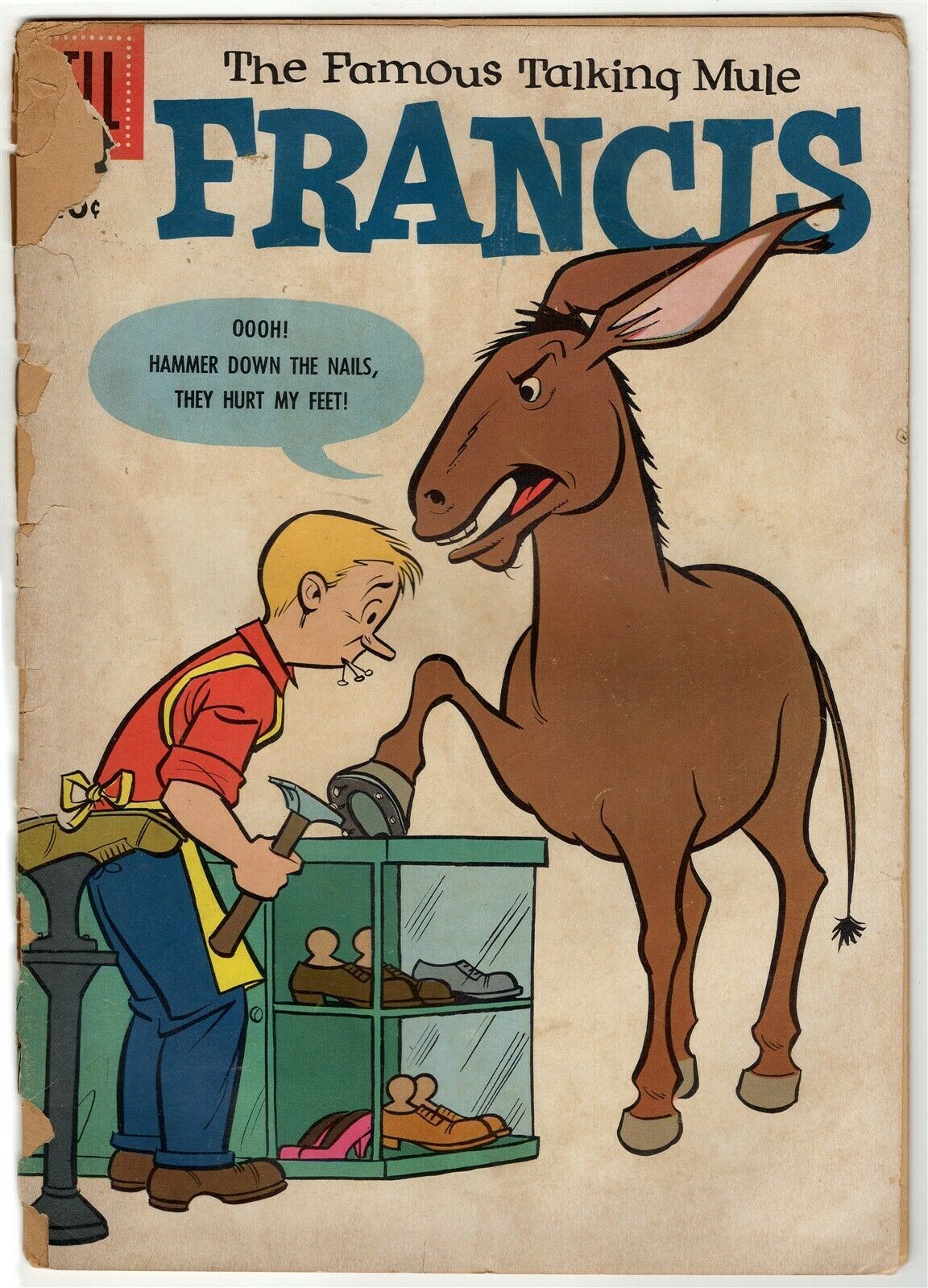 Four Color #906 Francis Talking Mule ORIGINAL Vintage 1958 Dell Comics ...