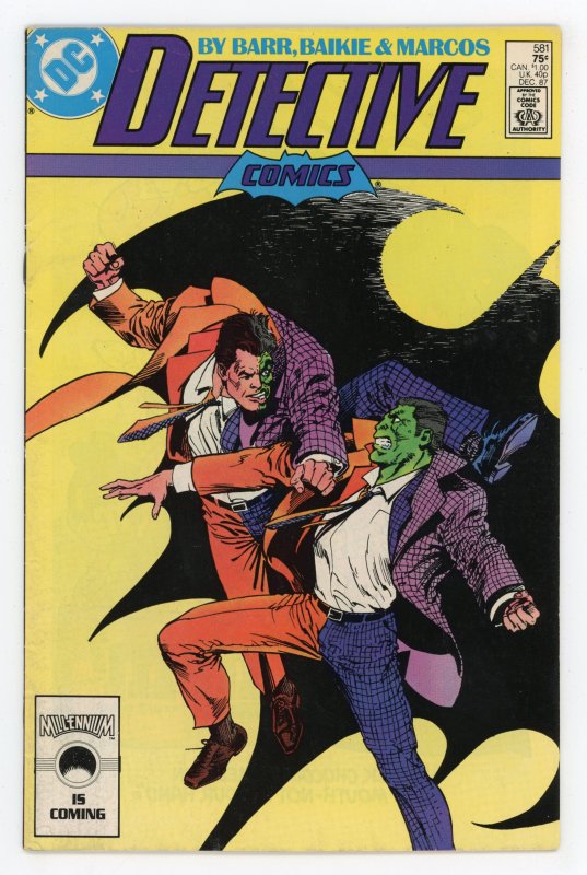 Detective Comics #581 Batman Two-Face VF+ | Comic Books - Copper Age ...