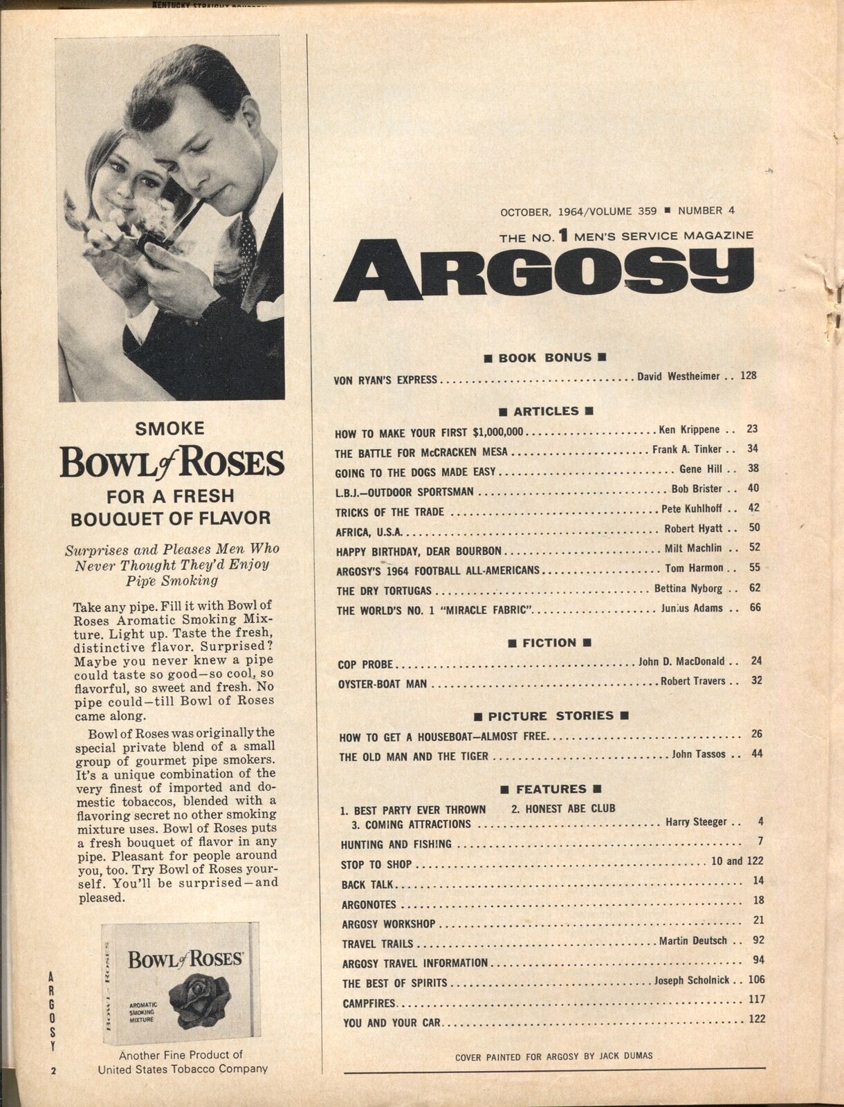 Argosy Magazine October 1964 -Von Ryan's Express- LBJ sportsman | Comic ...