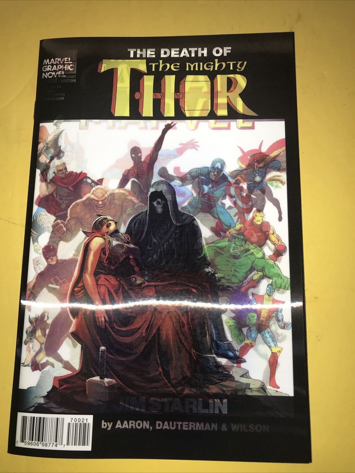 The Mighty Thor #700 -Lenticular Death of Captain Marvel Homage Variant ...