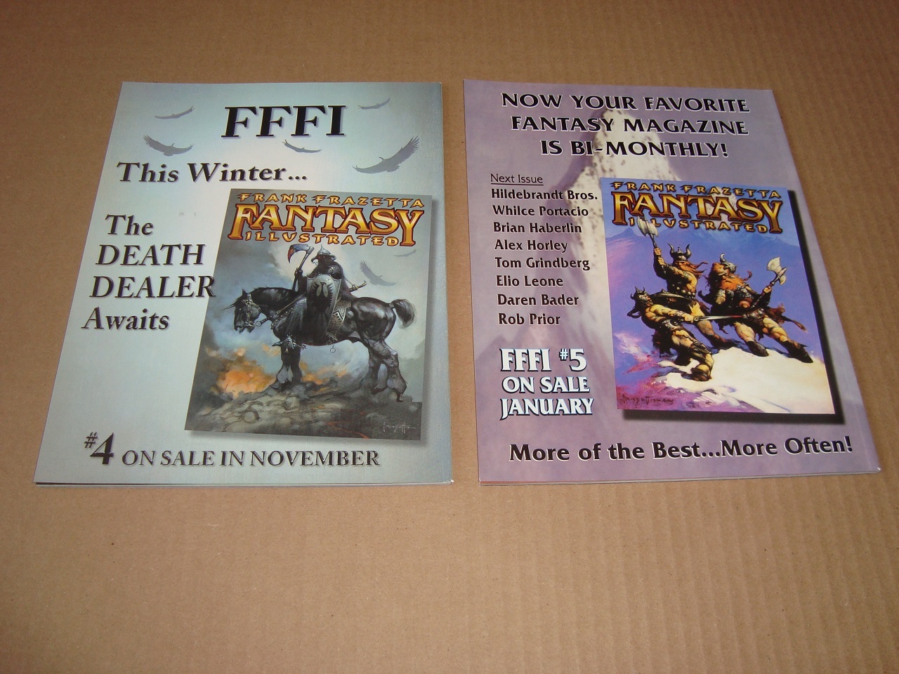 Frank Frazetta Fantasy Illustrated 1-8 (1998 Quantum Cat) Main Covers ...