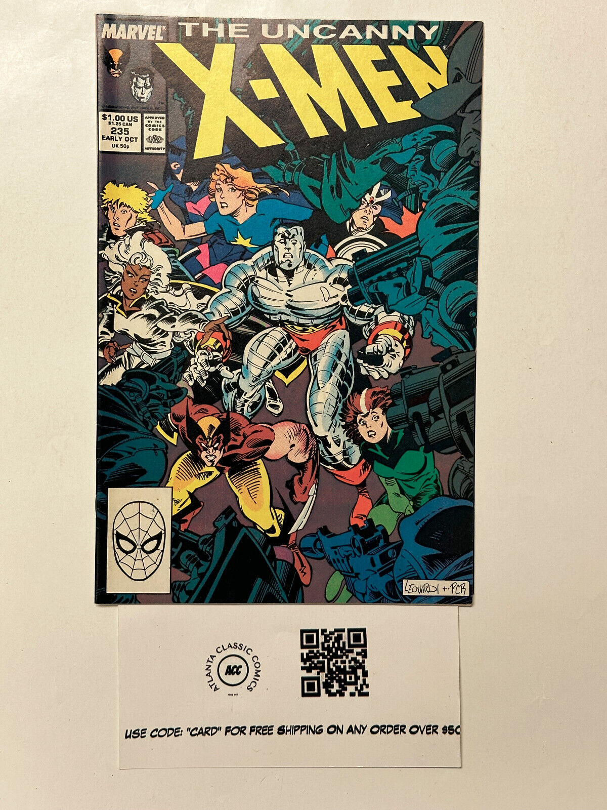 Uncanny X-men #235 NM Marvel Comic Book Wolverine Storm Rogue Colossus ...