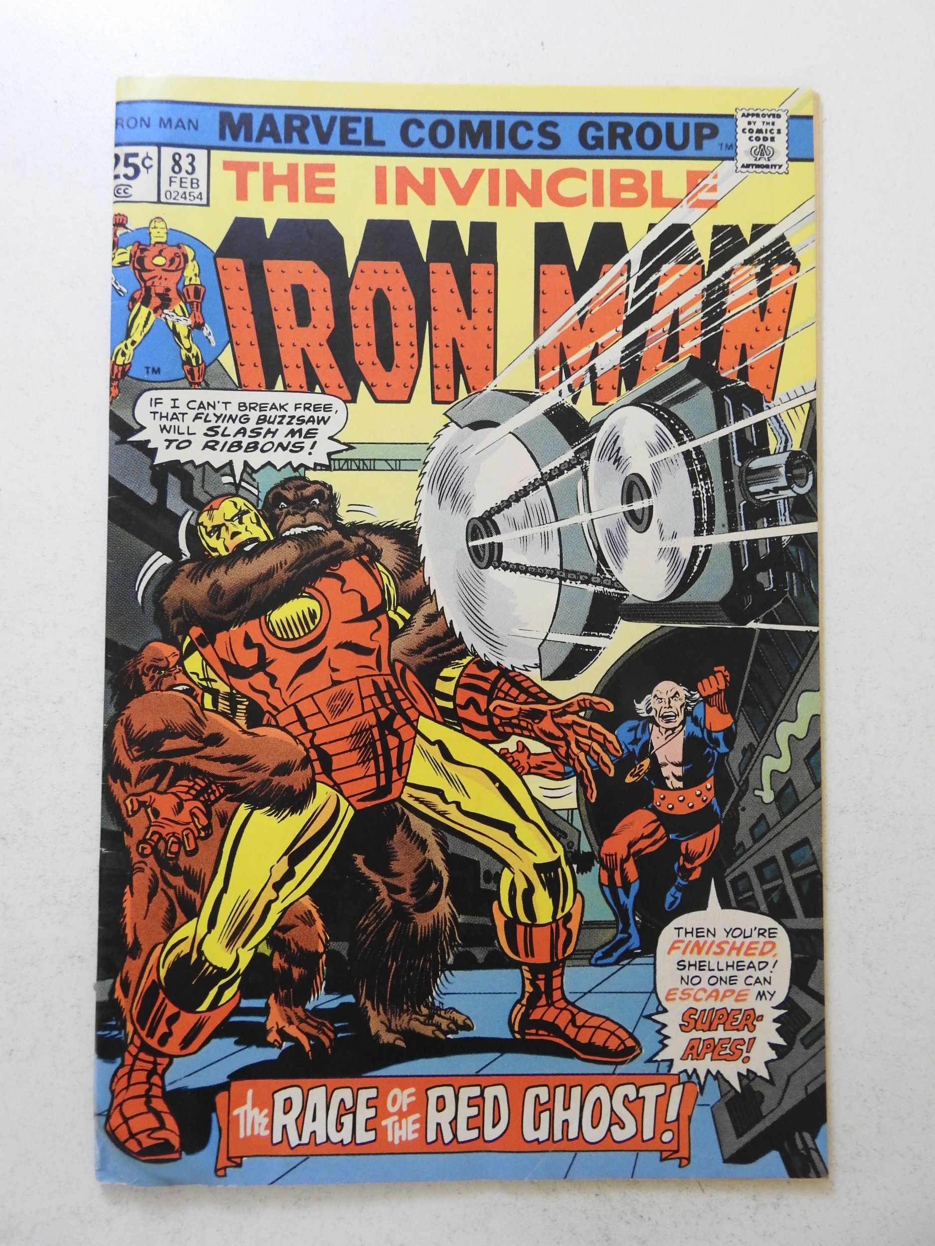 Iron Man #83 (1976) VG+ Condition MVS intact! moisture stains | Comic ...