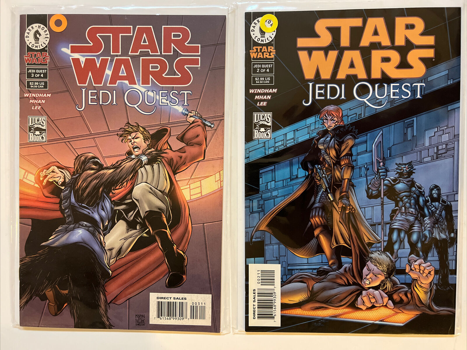 Star Wars Jedi Quest #2 + #3 Anakin Skywalker Obi Wan Kenobi Dark Horse ...