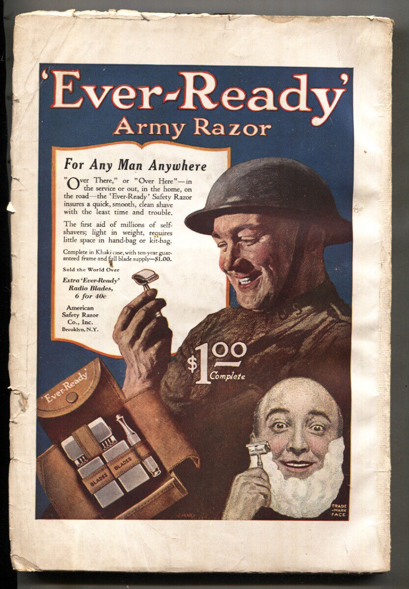 ADVENTURE Jan 3 1919-Shark cover art-Talbot Mundy-Rare Early Pulp ...