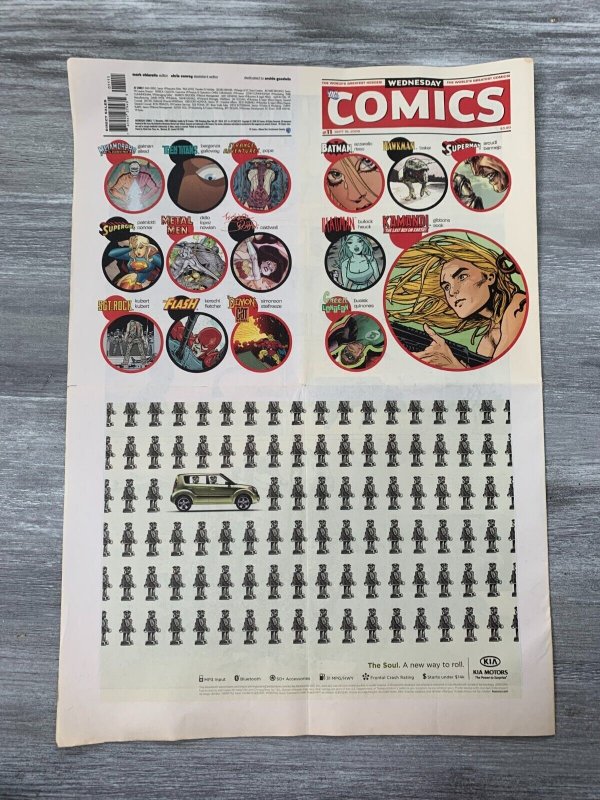 2009 DC WEDNESDAY COMICS Newspaper #11 FVF 7.0 Batman / Hawkman ...