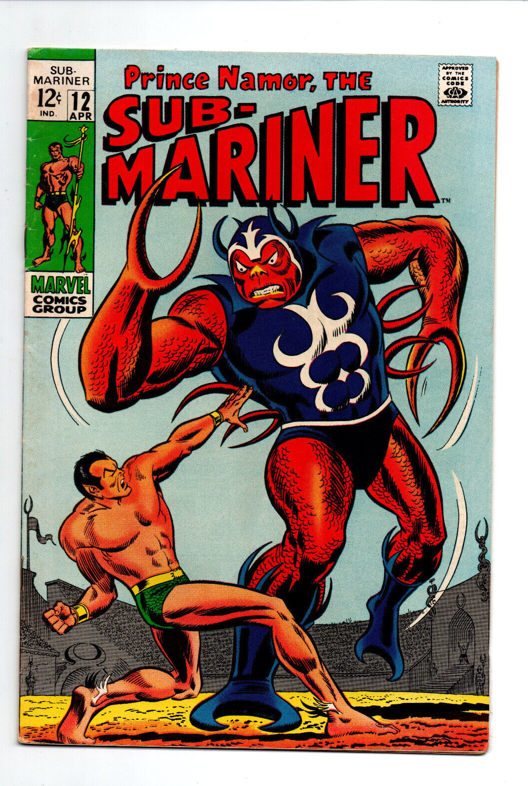 Sub-Mariner #12 - Death of Lady Dorma - KEY - Namor - 1969 - FN | Comic ...