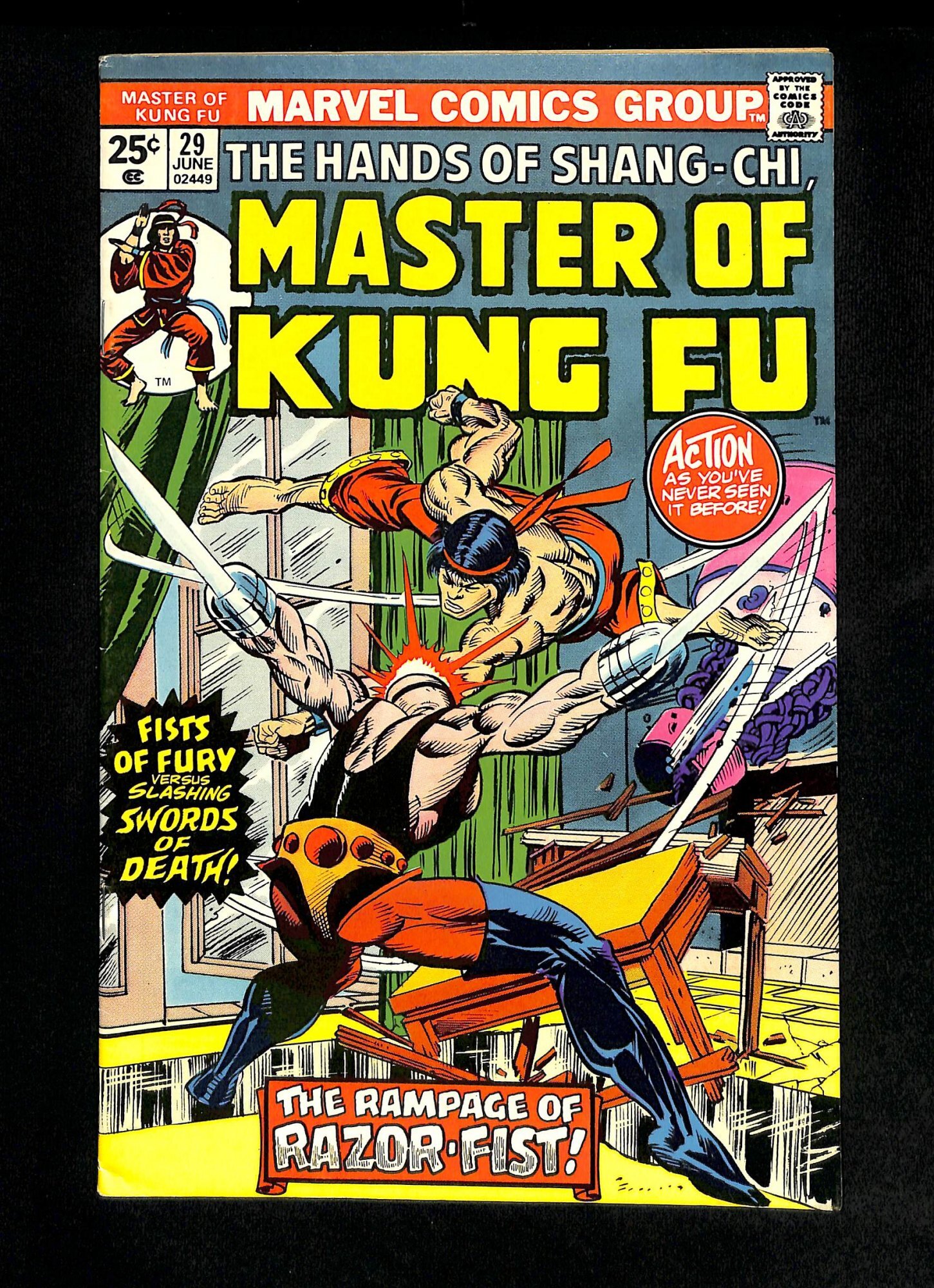 Master of Kung Fu #29 1st Appearance Razor Fist! | Full Runs & Sets ...