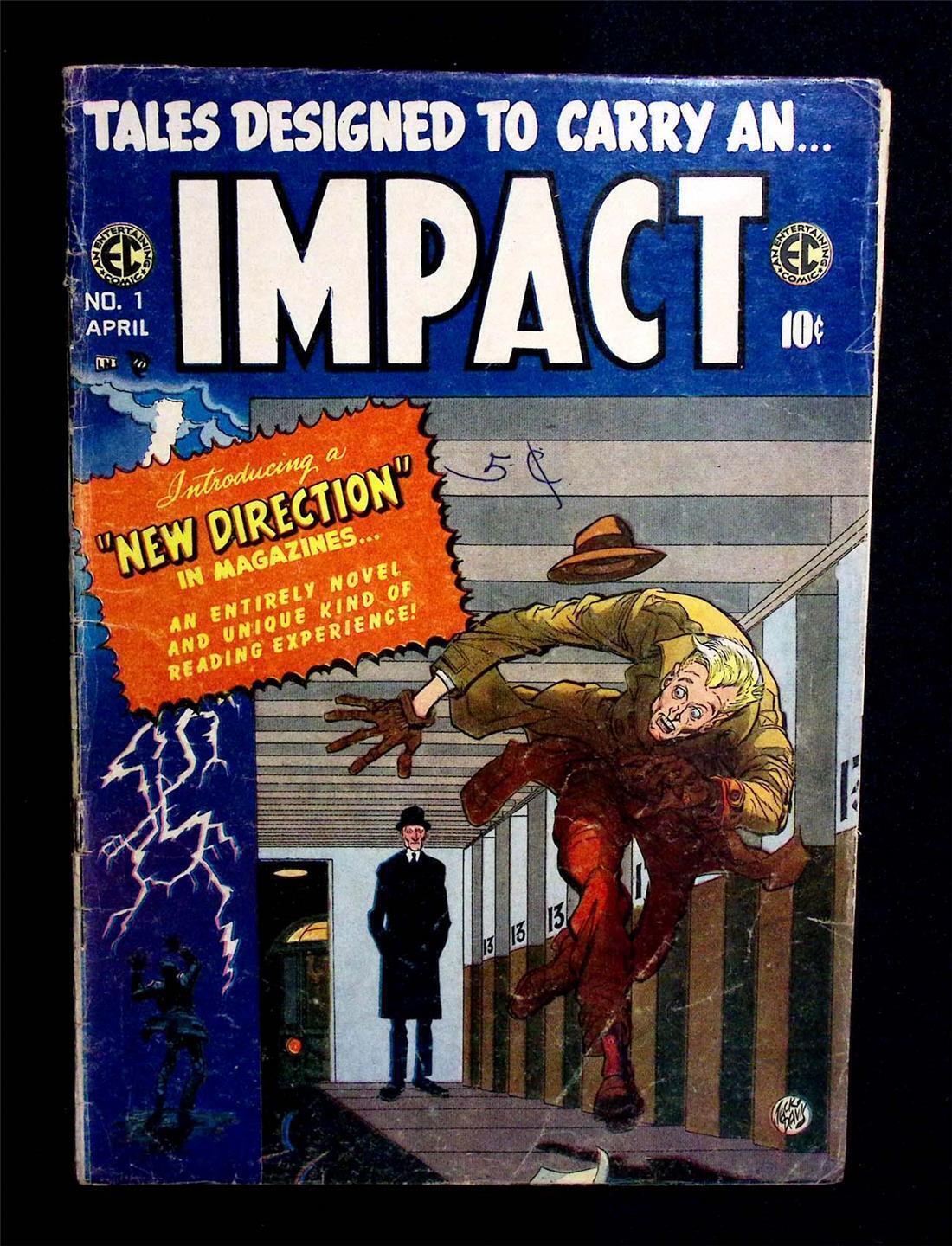 IMPACT #1 1955 Charlton 1st Printing Pre Code RARE EC Classic Master ...