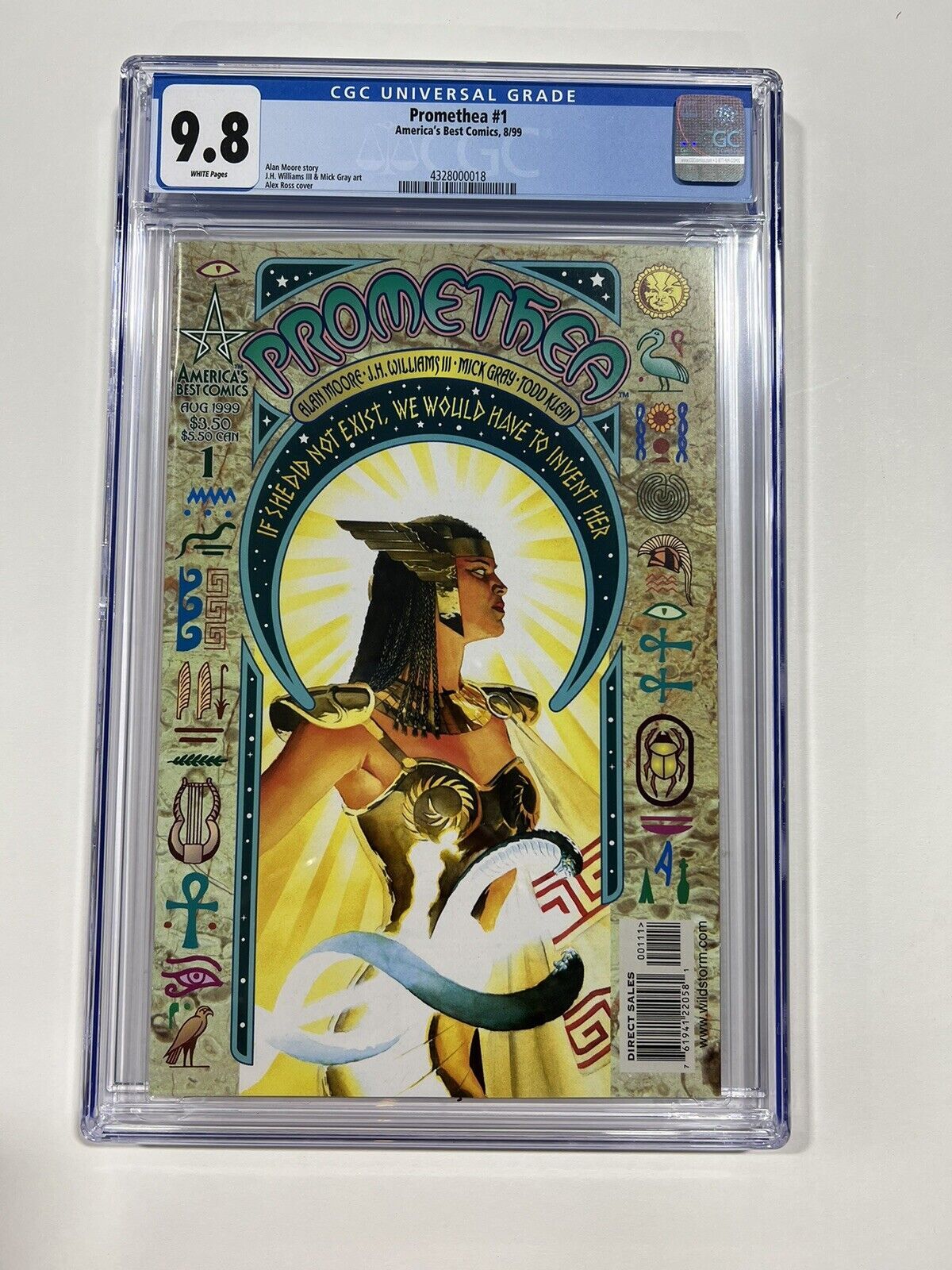 Promethea #1 CGC 9.8 Alan Moore Alex Ross Cover America’s Best Comics ...