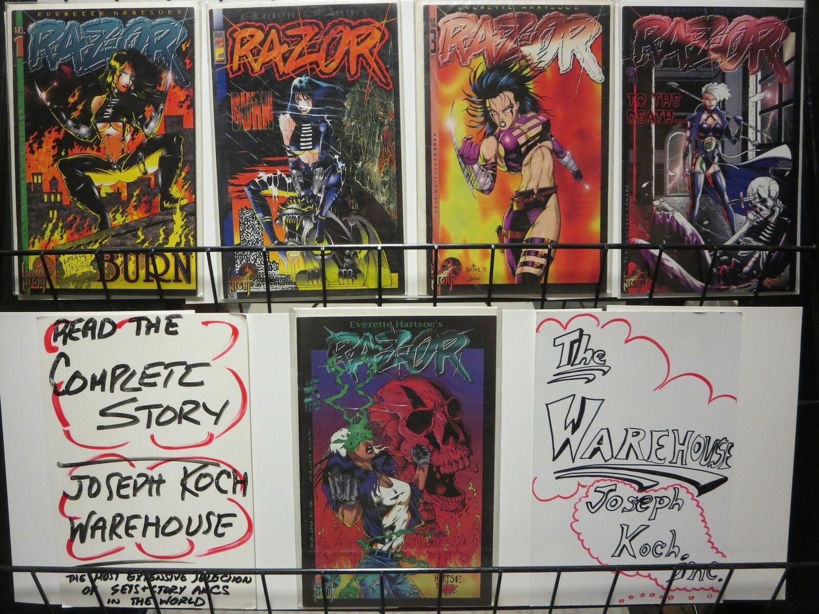 RAZOR BURN (1995 LNS) 1-5 The 'DEATH' of Razor! | Comic Books - Modern ...