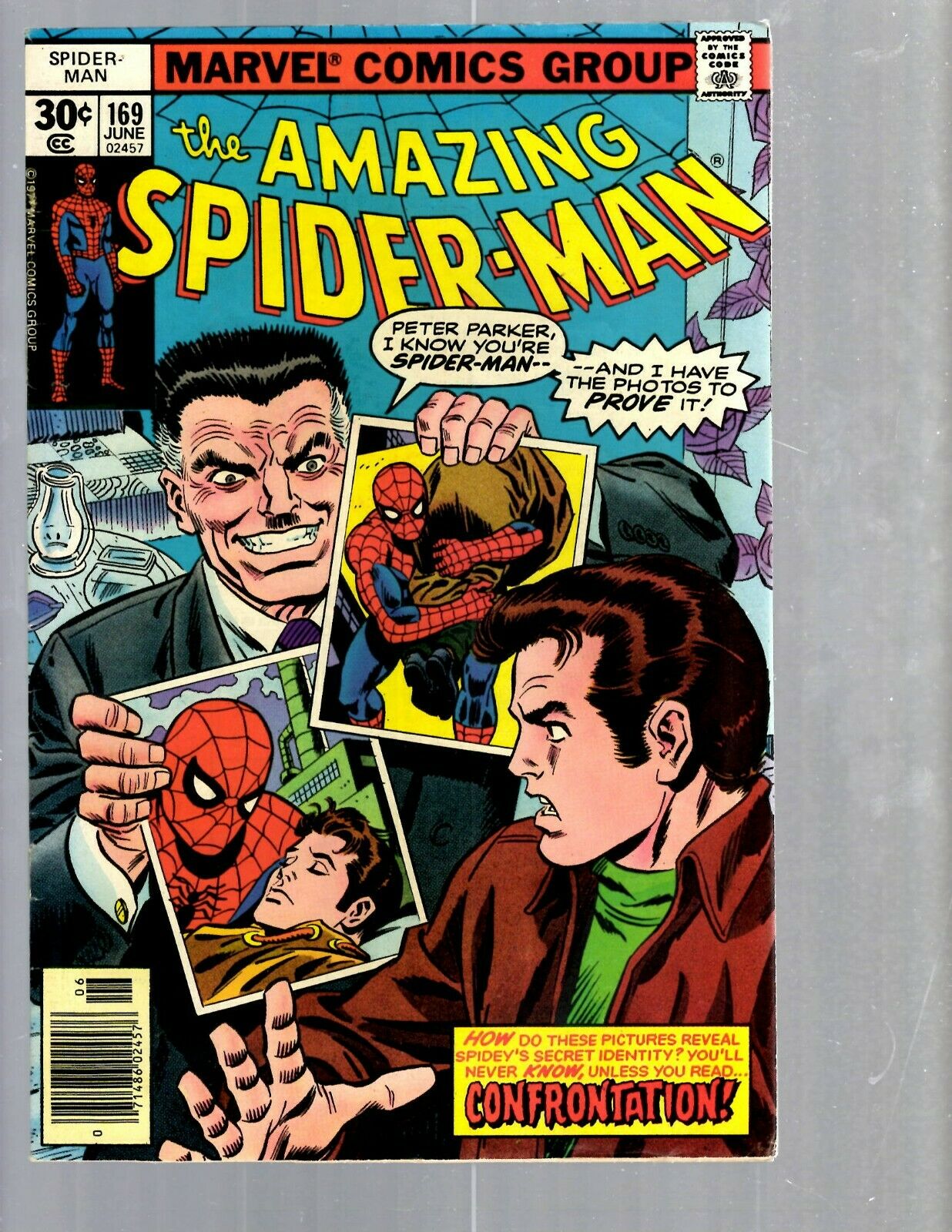 Amazing Spider-Man # 169 VF Marvel Comic Book MJ Vulture Goblin ...