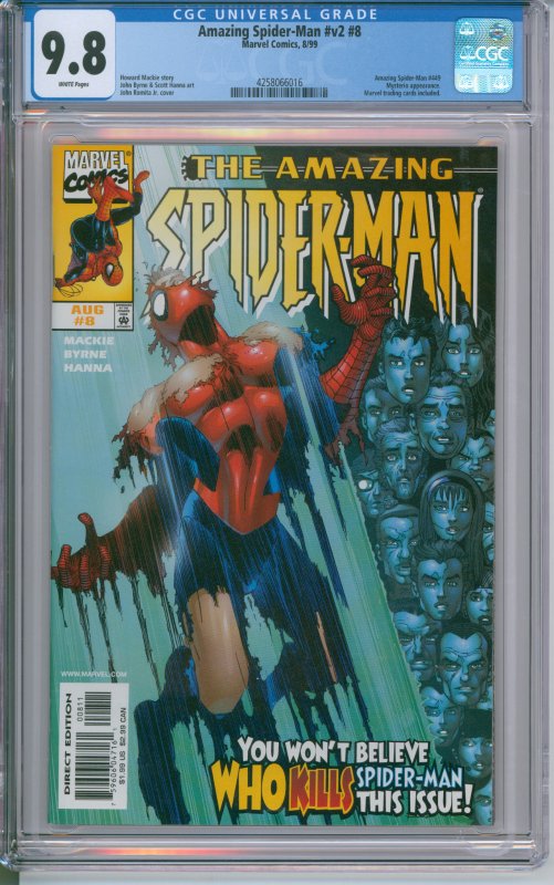 Amazing Spider-Man #v2 #8 CGC 9.8 (LGY#449) Mysterio Appearance 1999 ...
