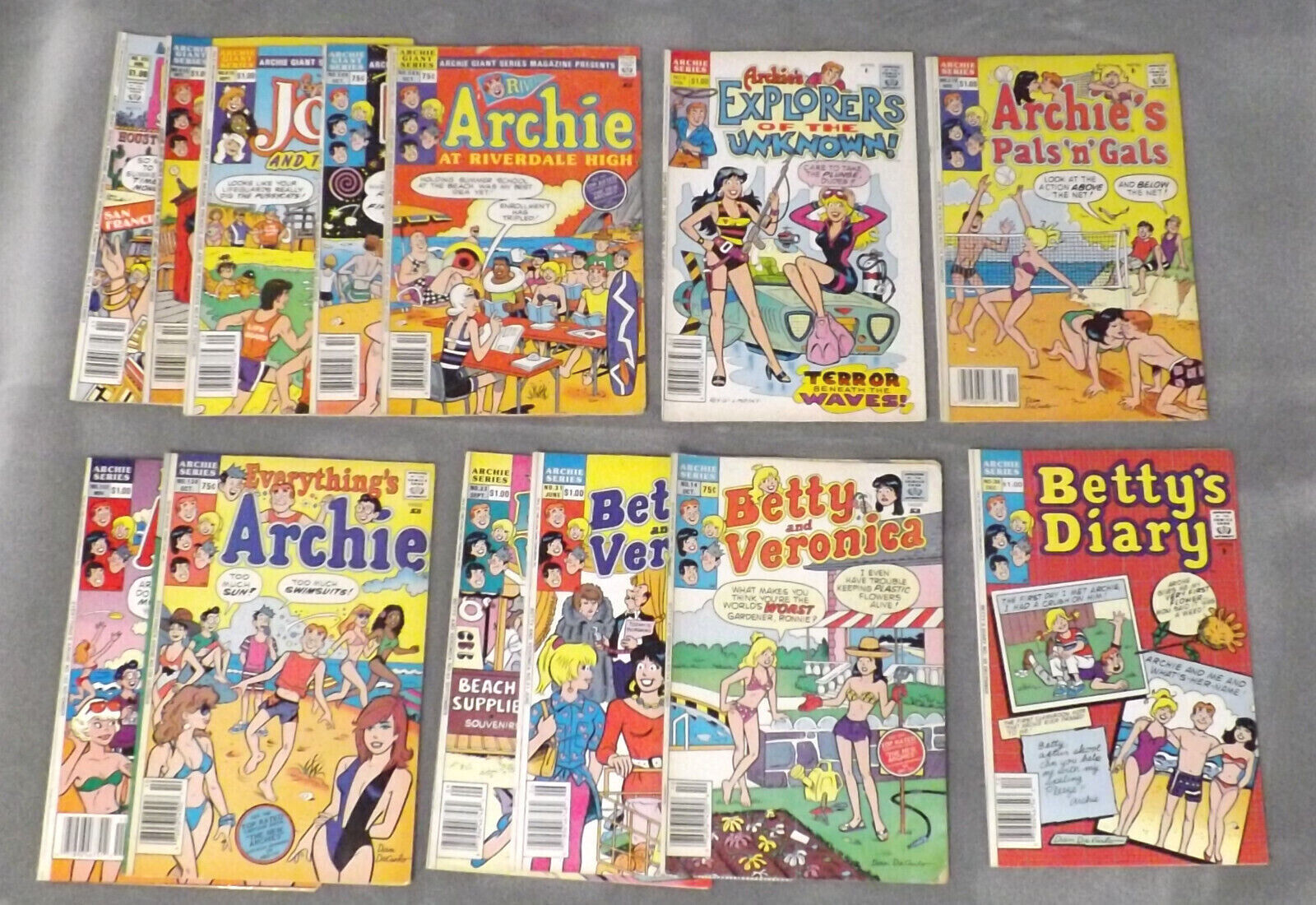 ARCHIE COMICS SWIMSUIT COVER LOT 13 Issues Betty Veronica Josie ...