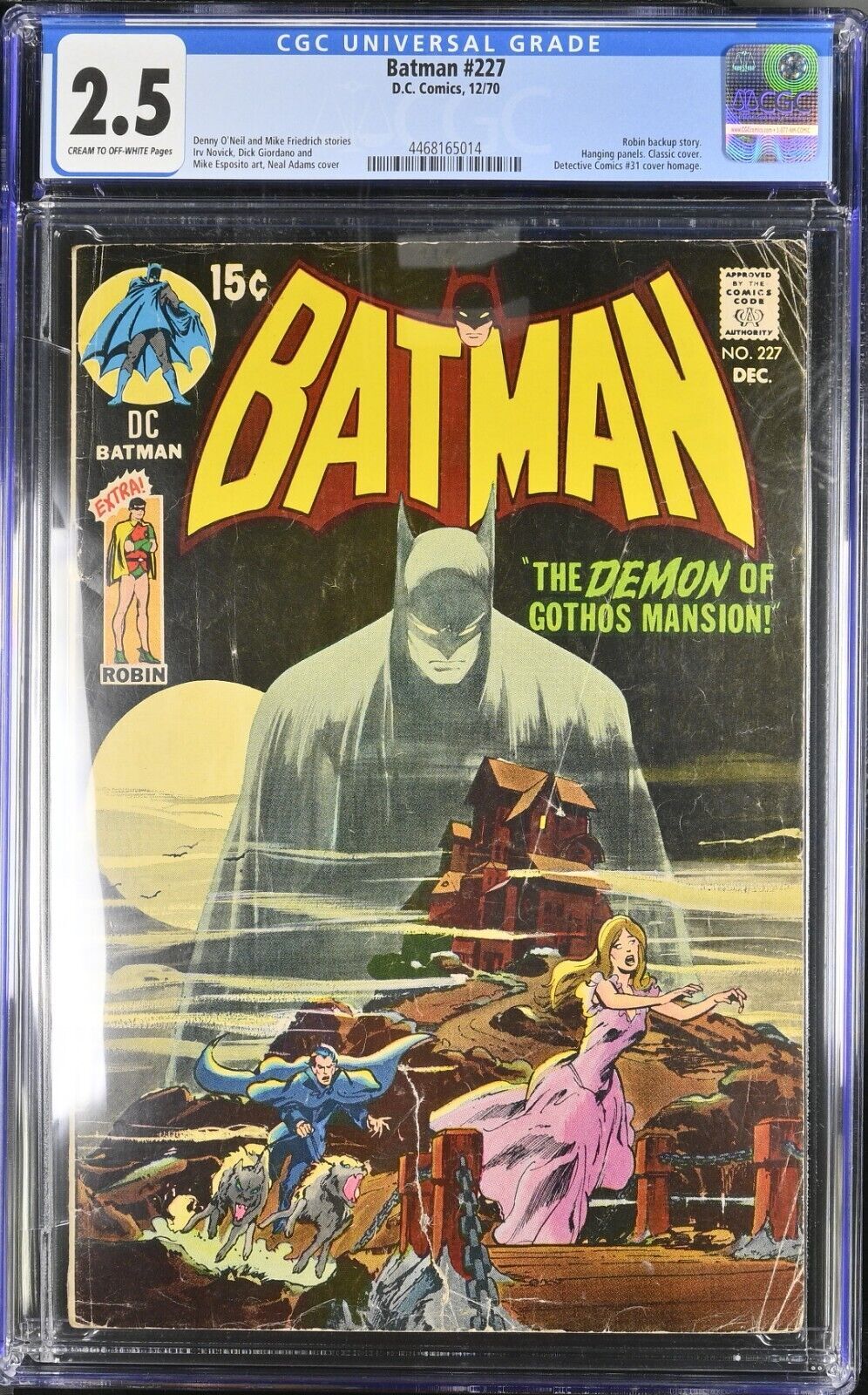 (1970) BATMAN #227 CGC 2.5 Classic NEAL ADAMS homage cover (Detective ...