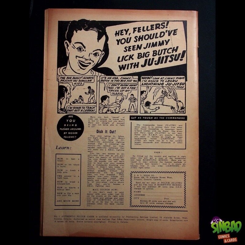 Authentic Police Cases 1 | Comic Books - Golden Age, St. Johns ...