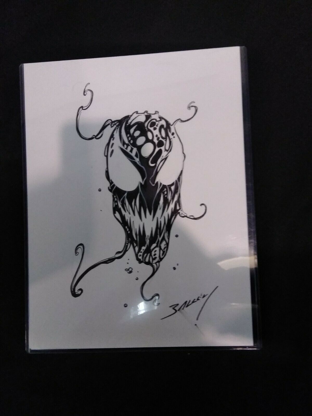 Venom Artwork Signed by Mark Bagley - Includes Certificate of ...