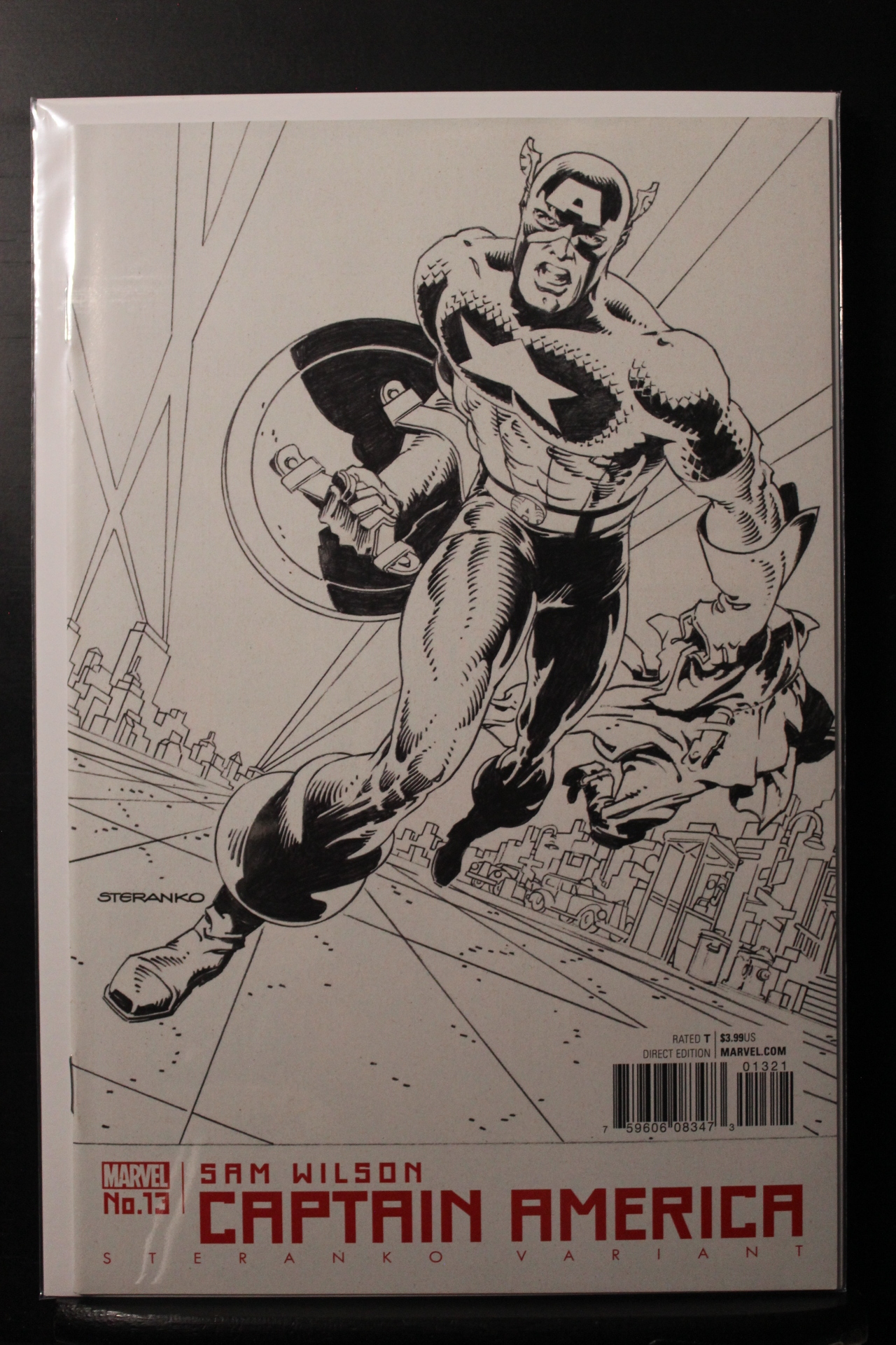 Captain America: Sam Wilson #13 Jim Steranko Sketch Variant (2016 ...