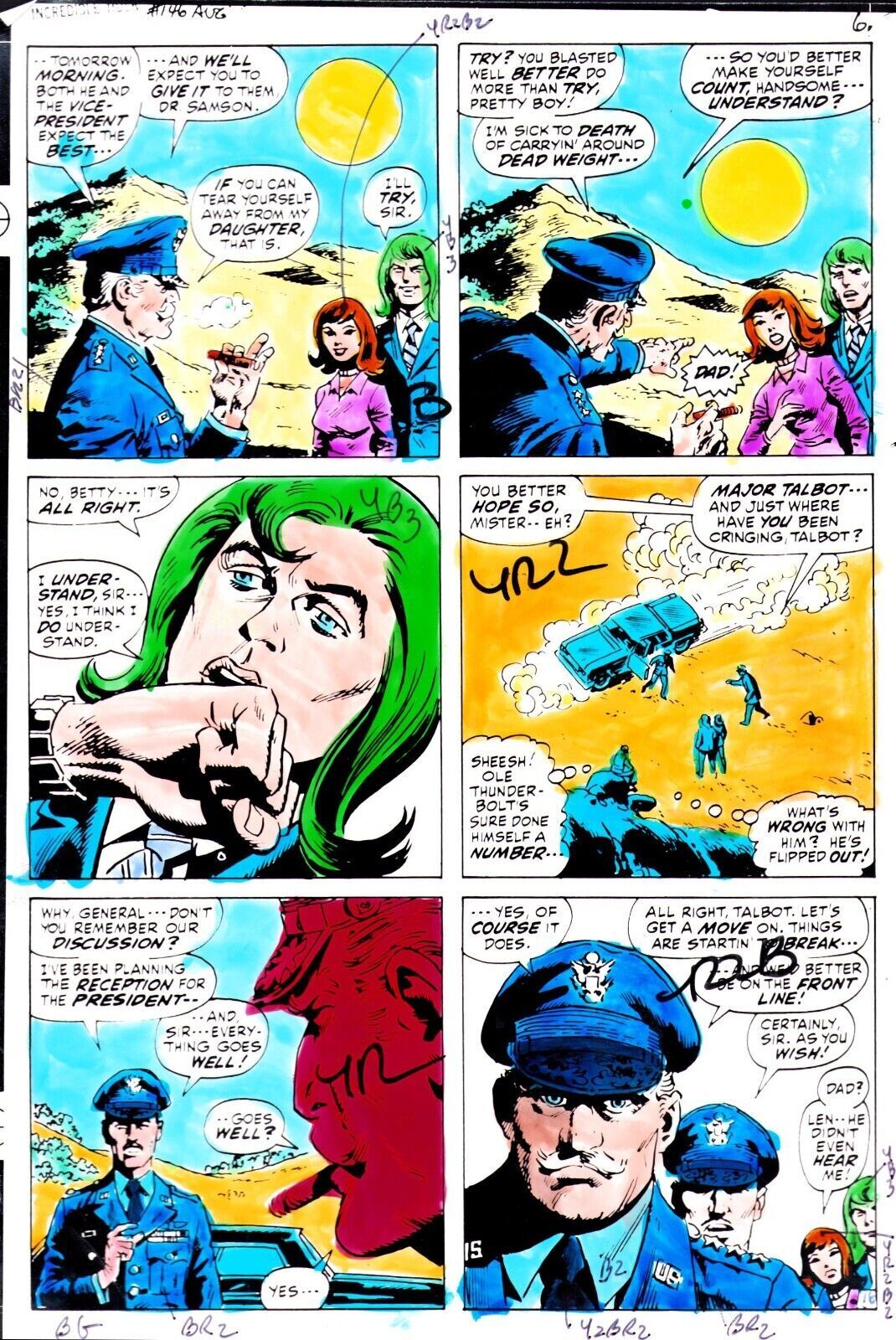 Incredible Hulk #146 p.16 Color Guide Art - 1971 - By John Severin ...