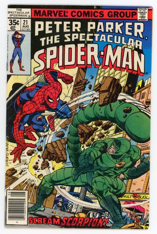 Spectacular Spider-Man #21 (1976 v1) Bill Mantlo Jim Mooney Scorpion ...