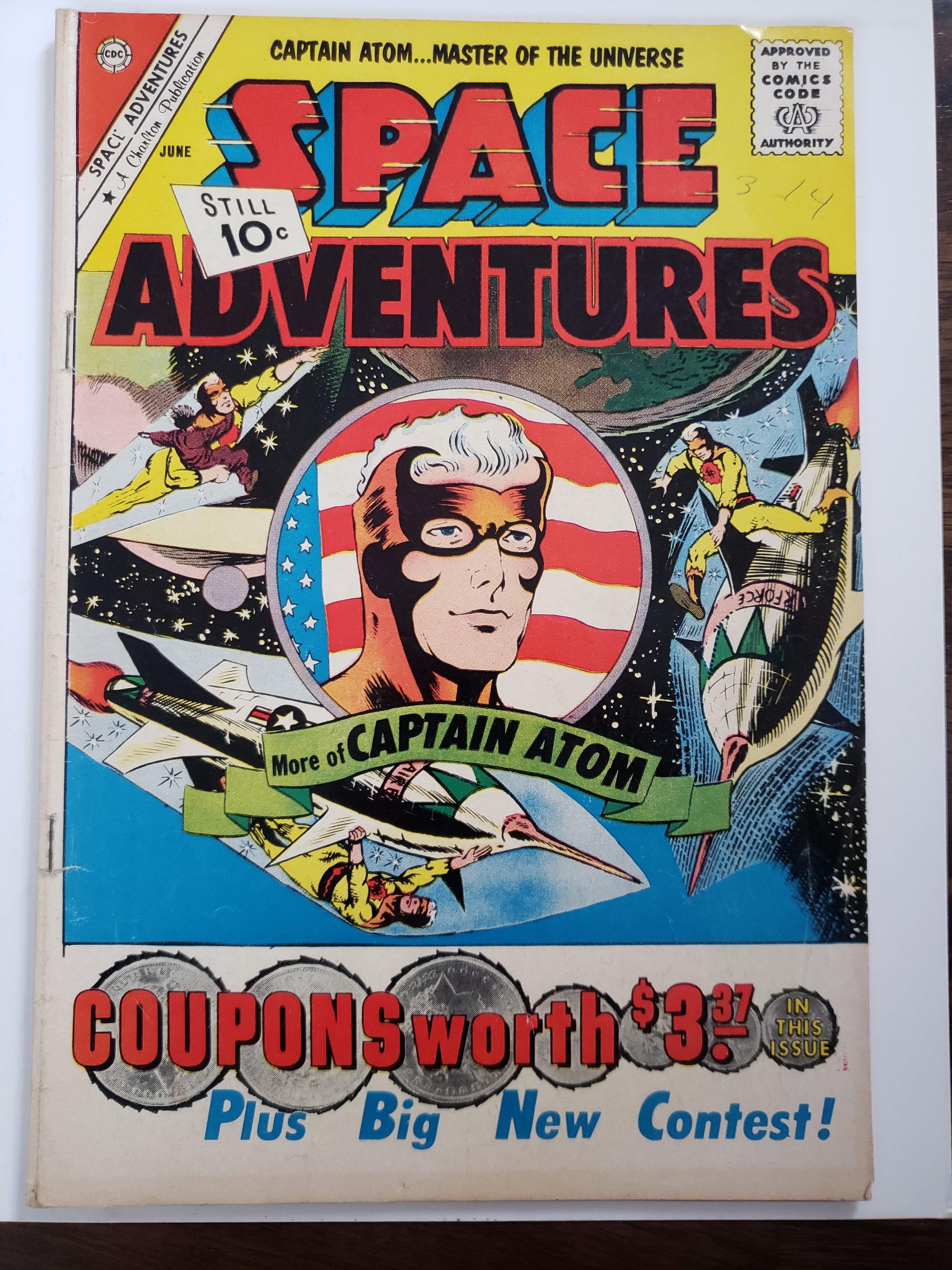 Space Adventures 40 Steve Ditko cover (1961) | Comic Books - Silver Age ...