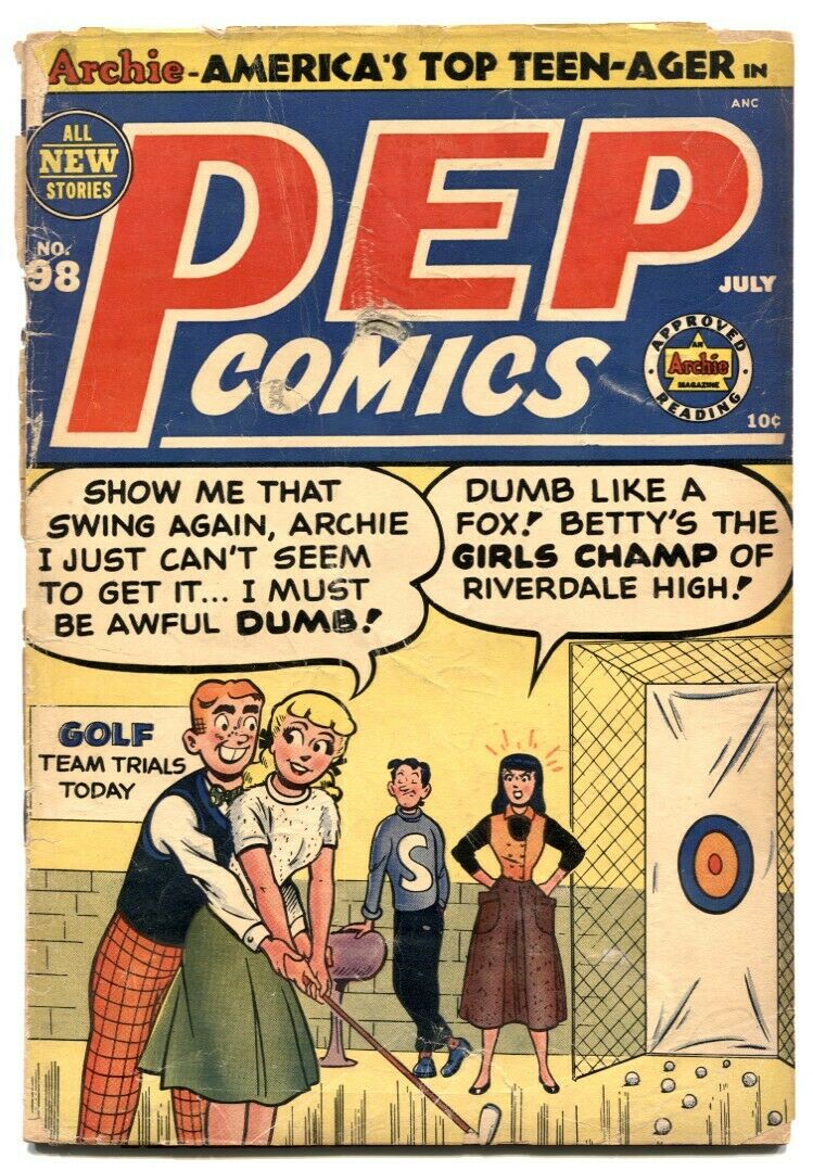 Pep Comics #98 1953- Archie- Katy Keene -Golf cover G- | Comic Books ...