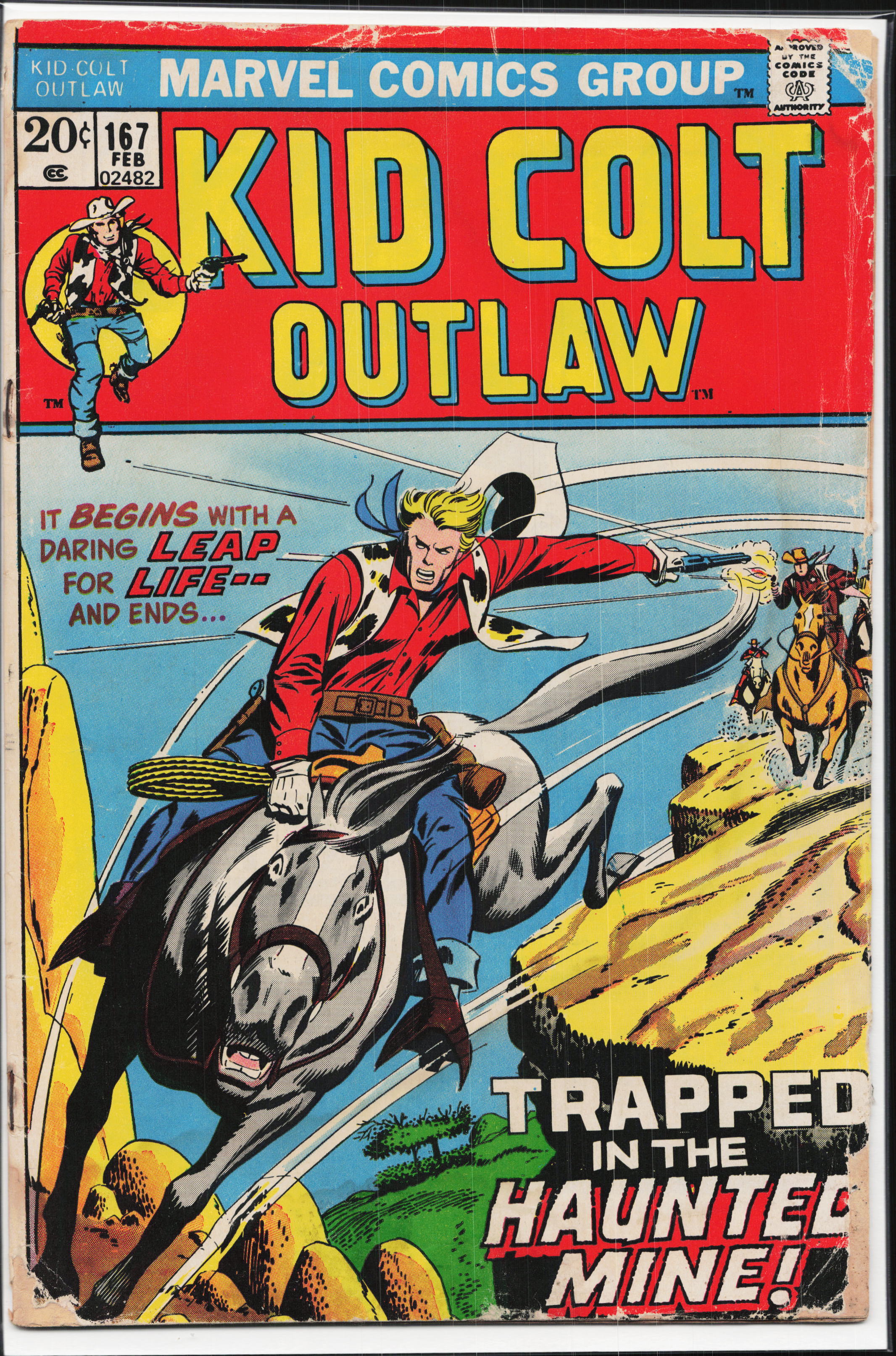 Kid Colt Outlaw #167 (1973) Kid Colt | Comic Books - Bronze Age, Marvel ...