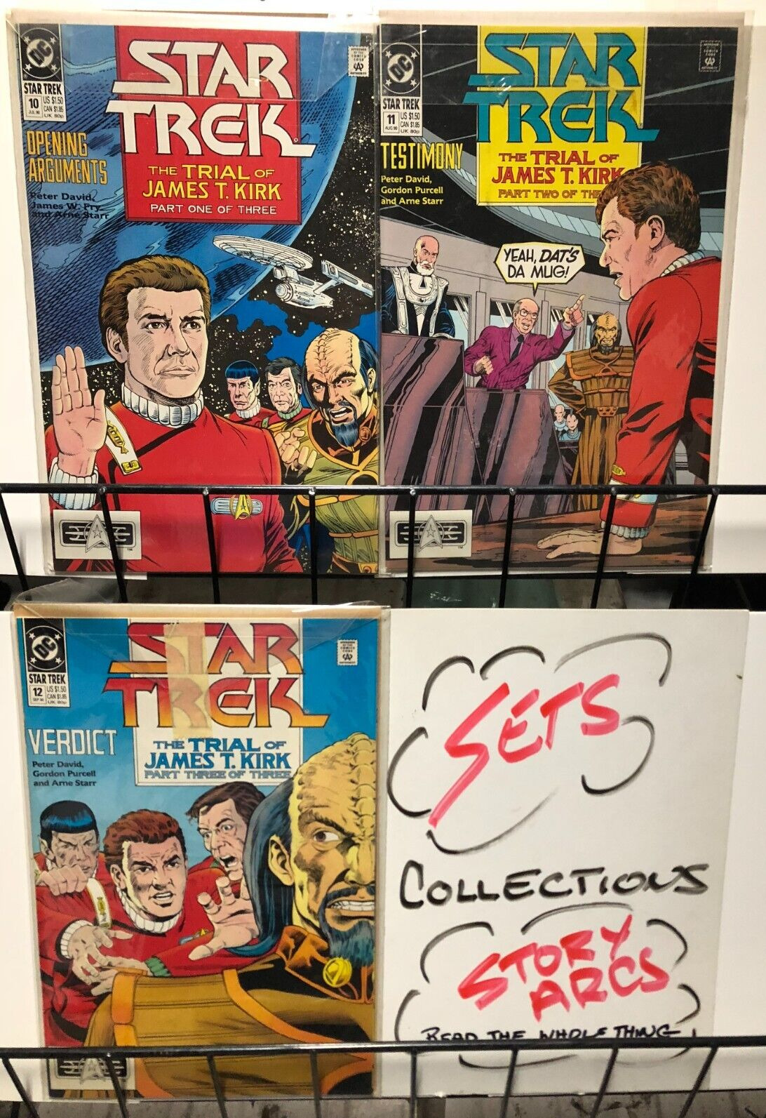 STAR TREK (1990 DC) 10-12 Gordon Purcell, Arne Starr "Trial of James T ...