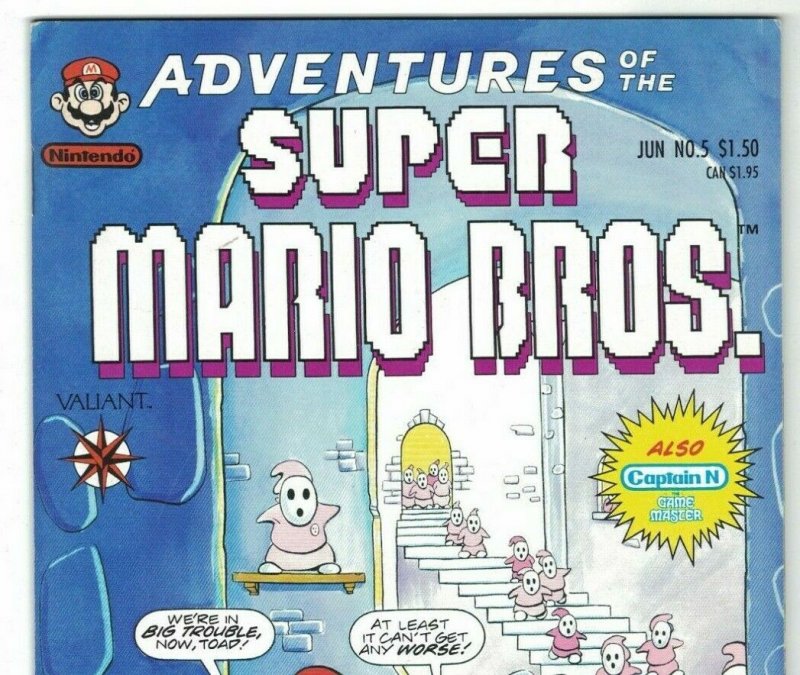 Adventures of the Super Mario Bros. #5 FN; Valiant | nintendo comics ...