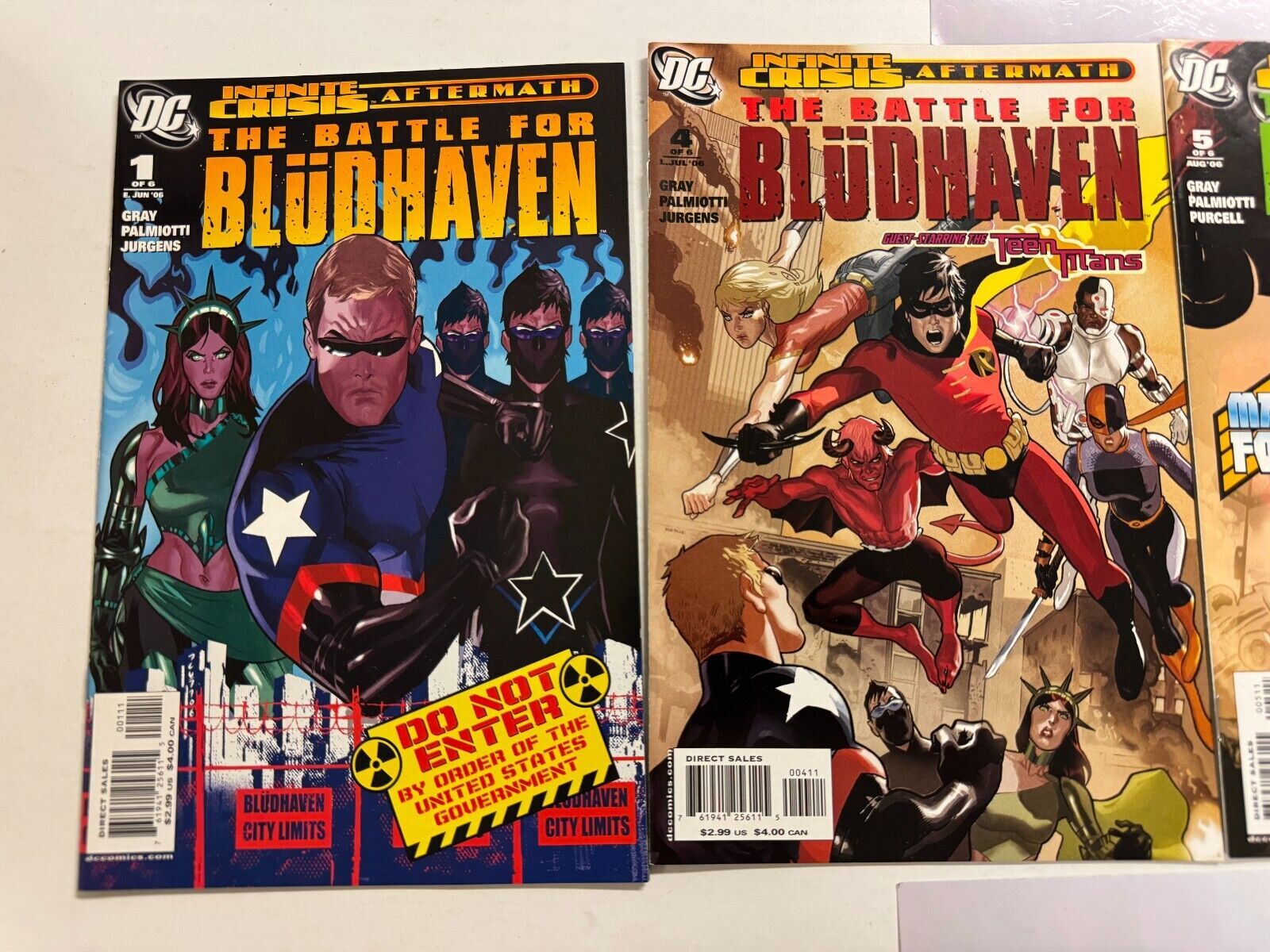 4 The Battle of Bludhaven DC Comic Book # 1 4 5 6 Flash Batman Superman ...