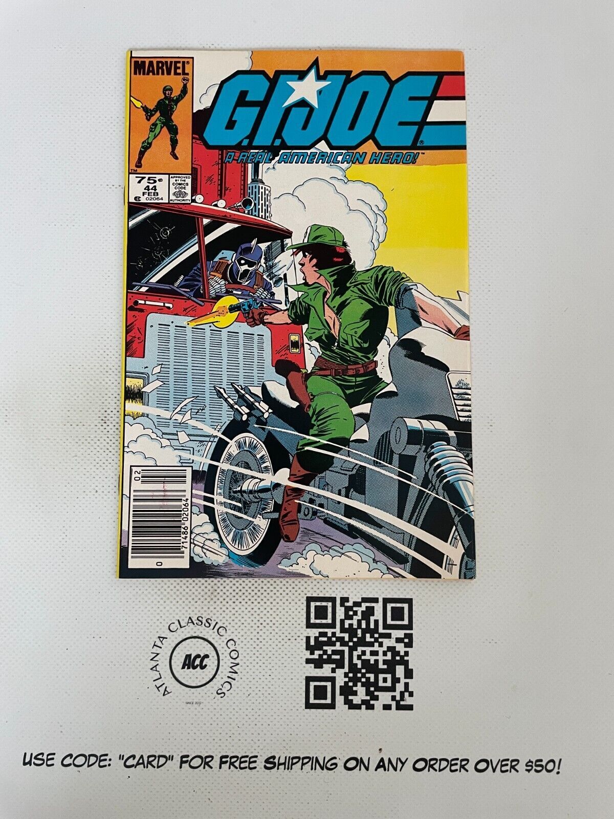 G.I. Joe # 44 NM Marvel Comic Book Duke Snake Eyes Cobra Duke Shadow 14 ...